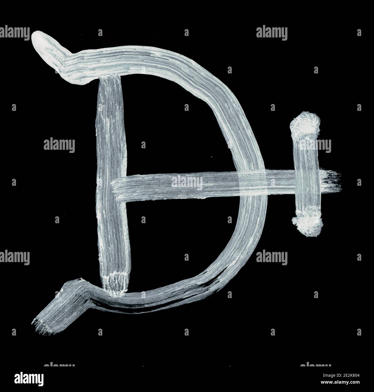 Alchemical Symbols Magnesium Two Inverted Stock Photo - Alamy