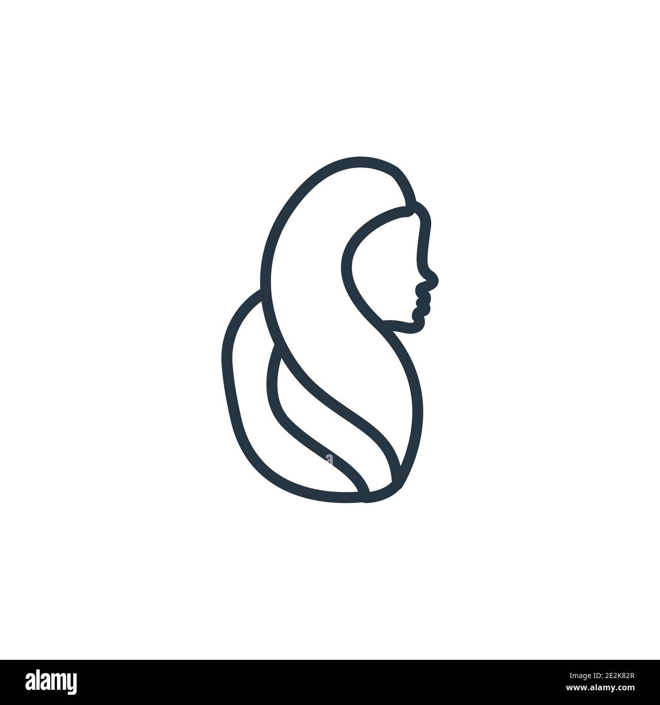 Rapunzel Silhouette Black