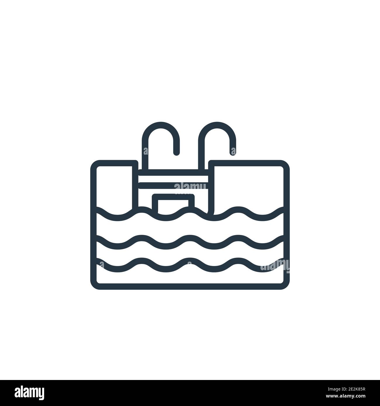 Basin outline vector icon. Thin line black basin icon, flat vector ...