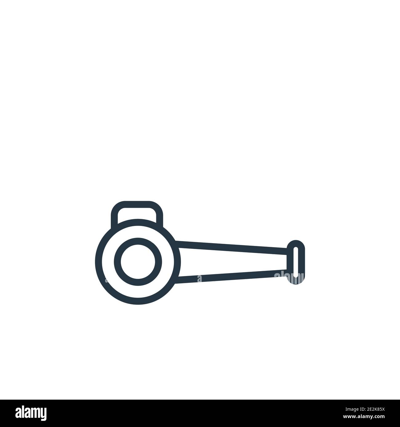 Leaf blower outline vector icon. Thin line black leaf blower icon, flat ...