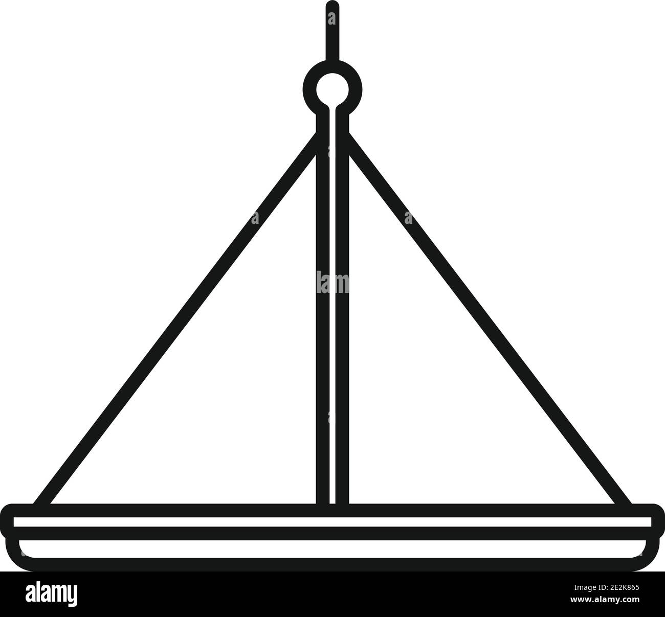 Industrial climber platform icon, outline style Stock Vector Image ...