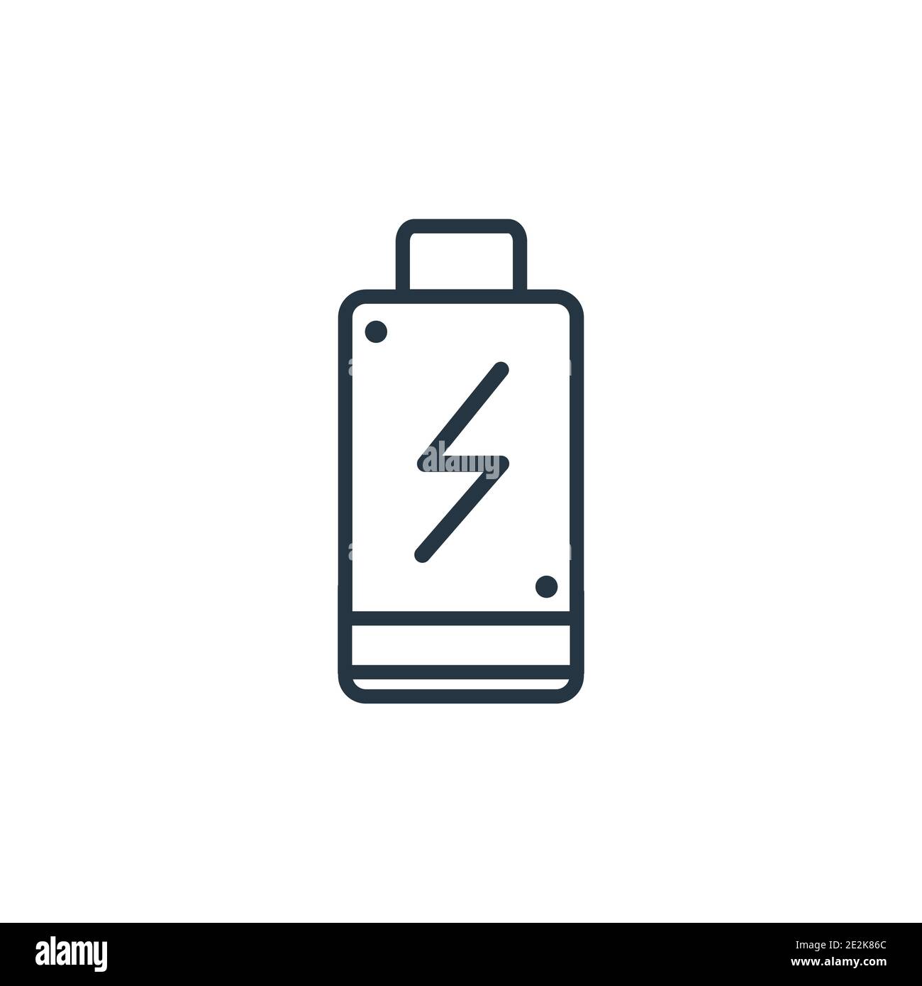 Recharge outline vector icon. Thin line black recharge icon, flat ...