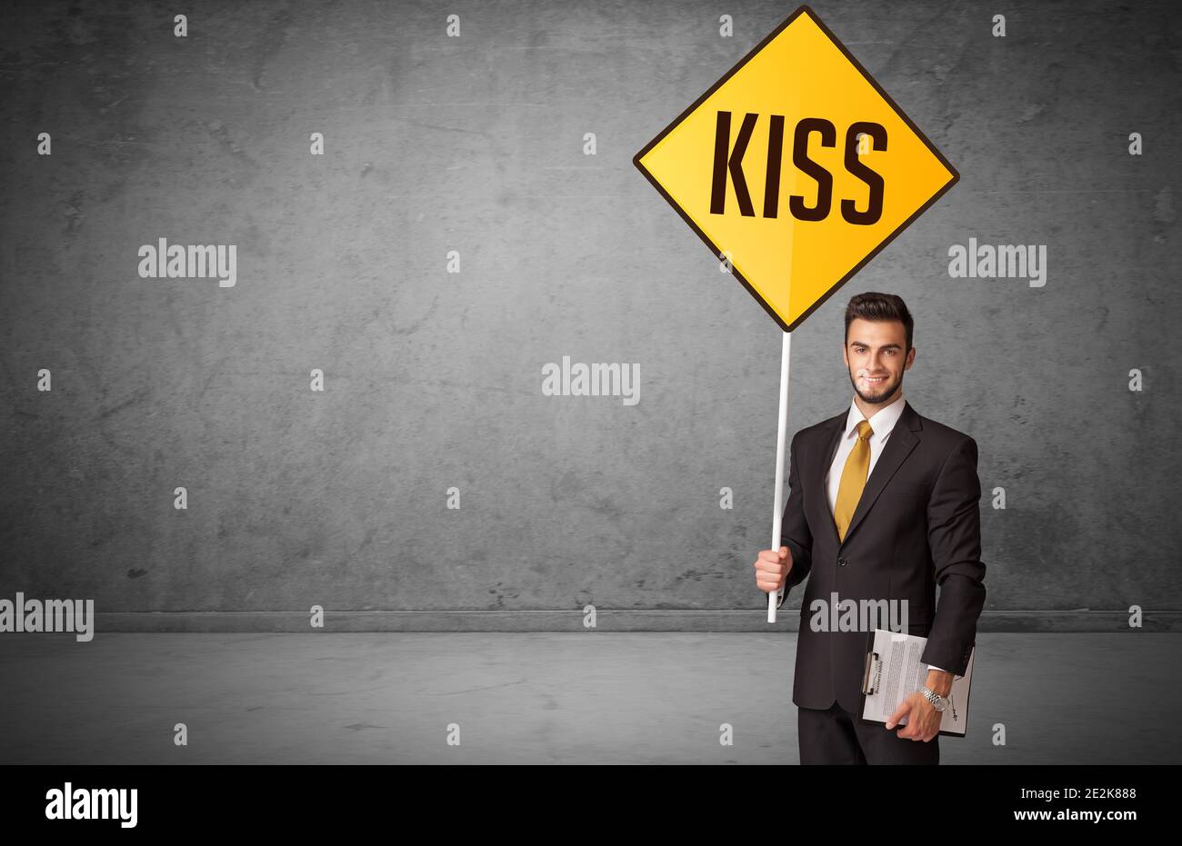 Stop and kiss sign hi-res stock photography and images - Alamy