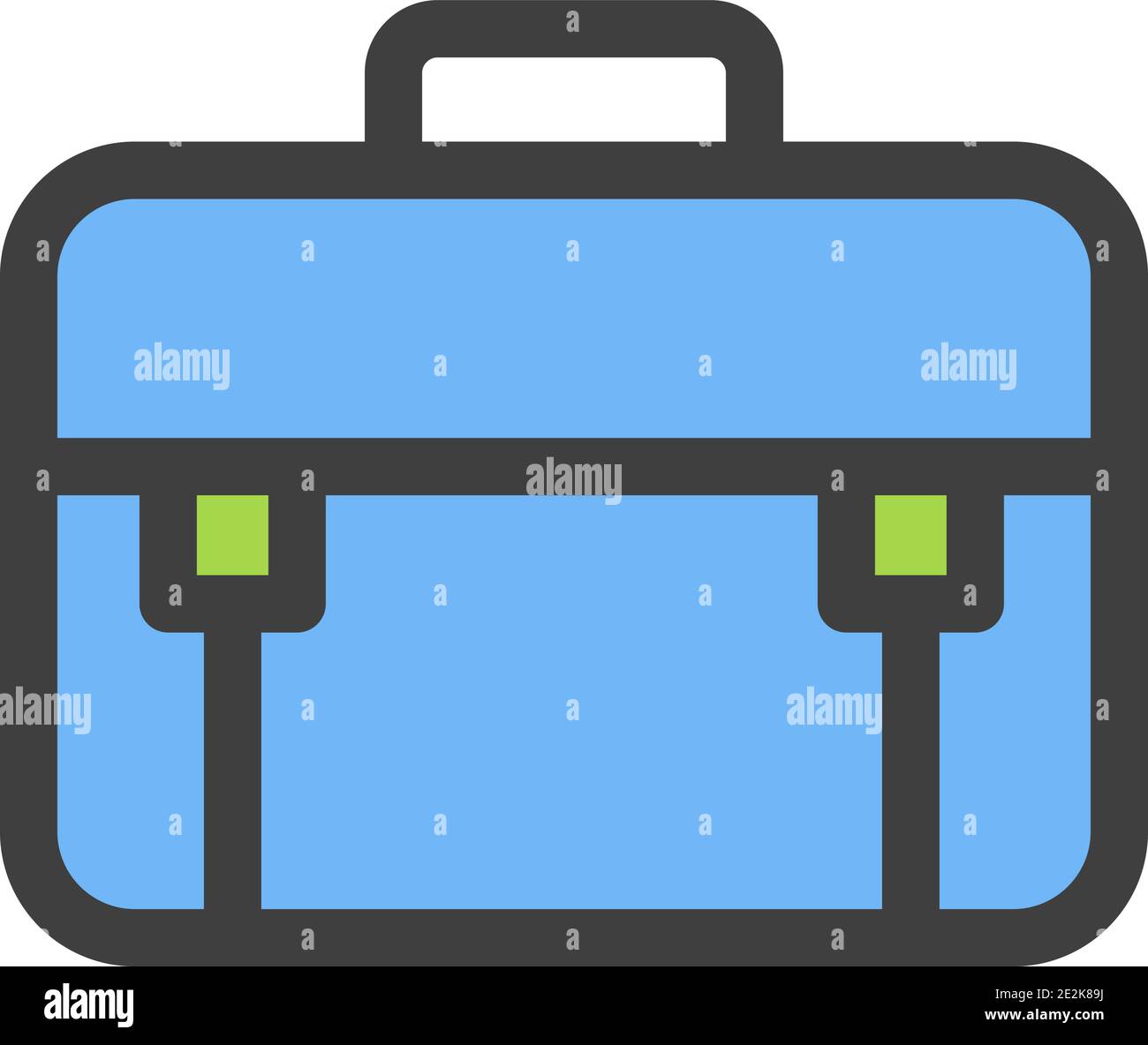 Business suitcase bag or briefcase flat vector icon Stock Vector Image & Art - Alamy