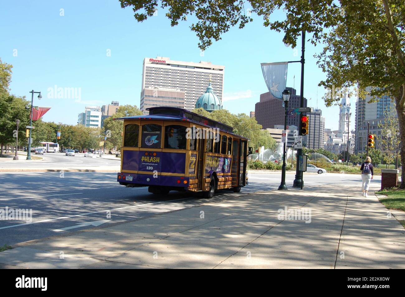 Bus Philadelphia United States of America tram local stopped tram ...