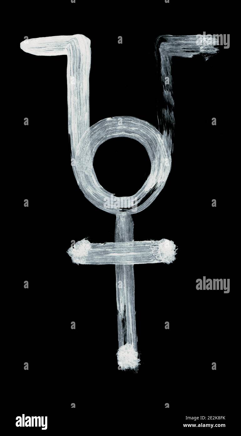 Alchemical Symbols Red Lead Inverted Stock Photo - Alamy