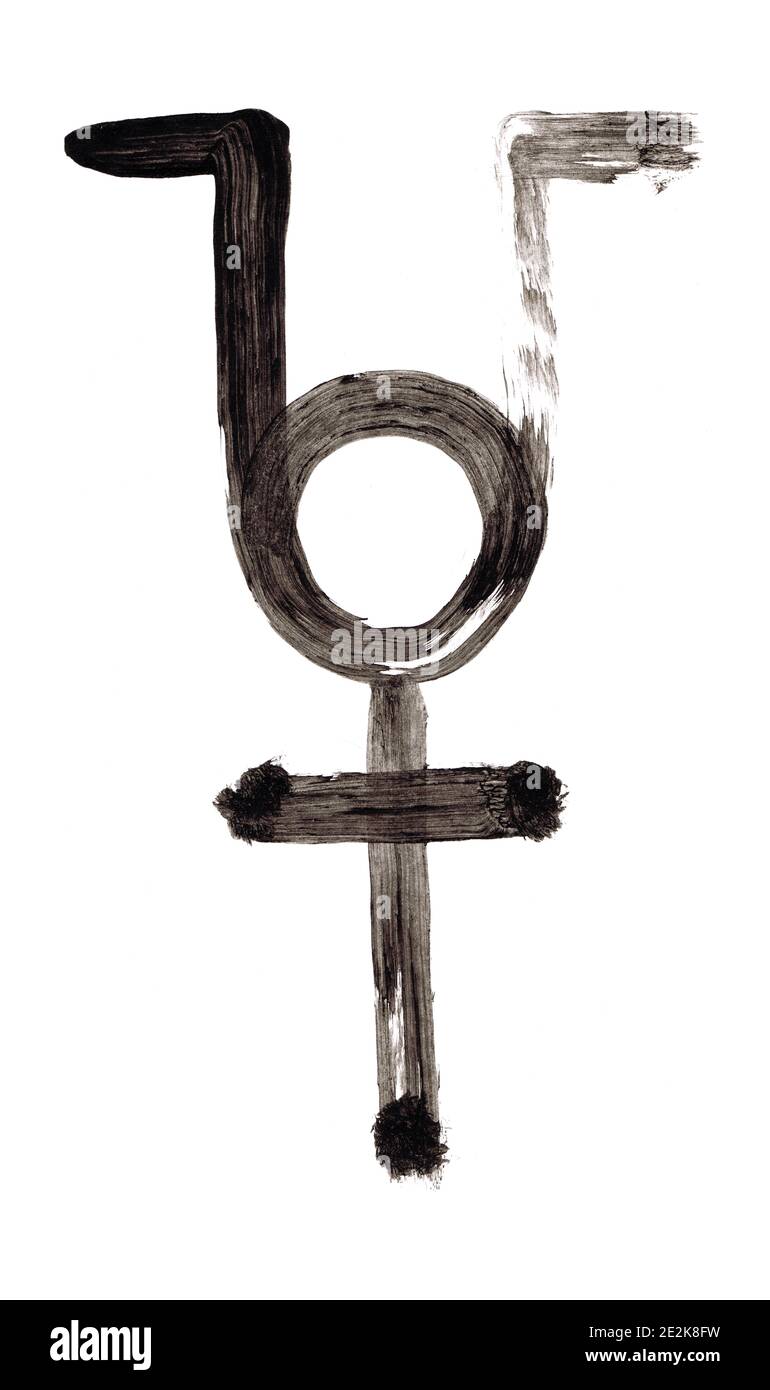 Alchemical Symbols Red Lead Stock Photo - Alamy