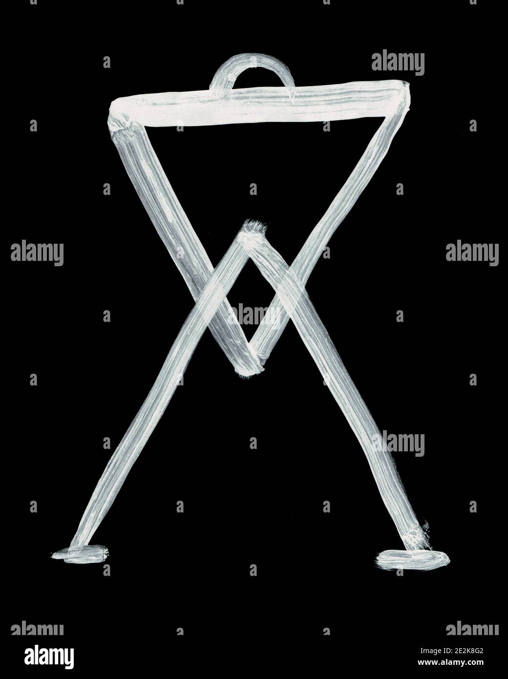 Alchemical Symbols Red Arsenic Two Inverted Stock Photo - Alamy