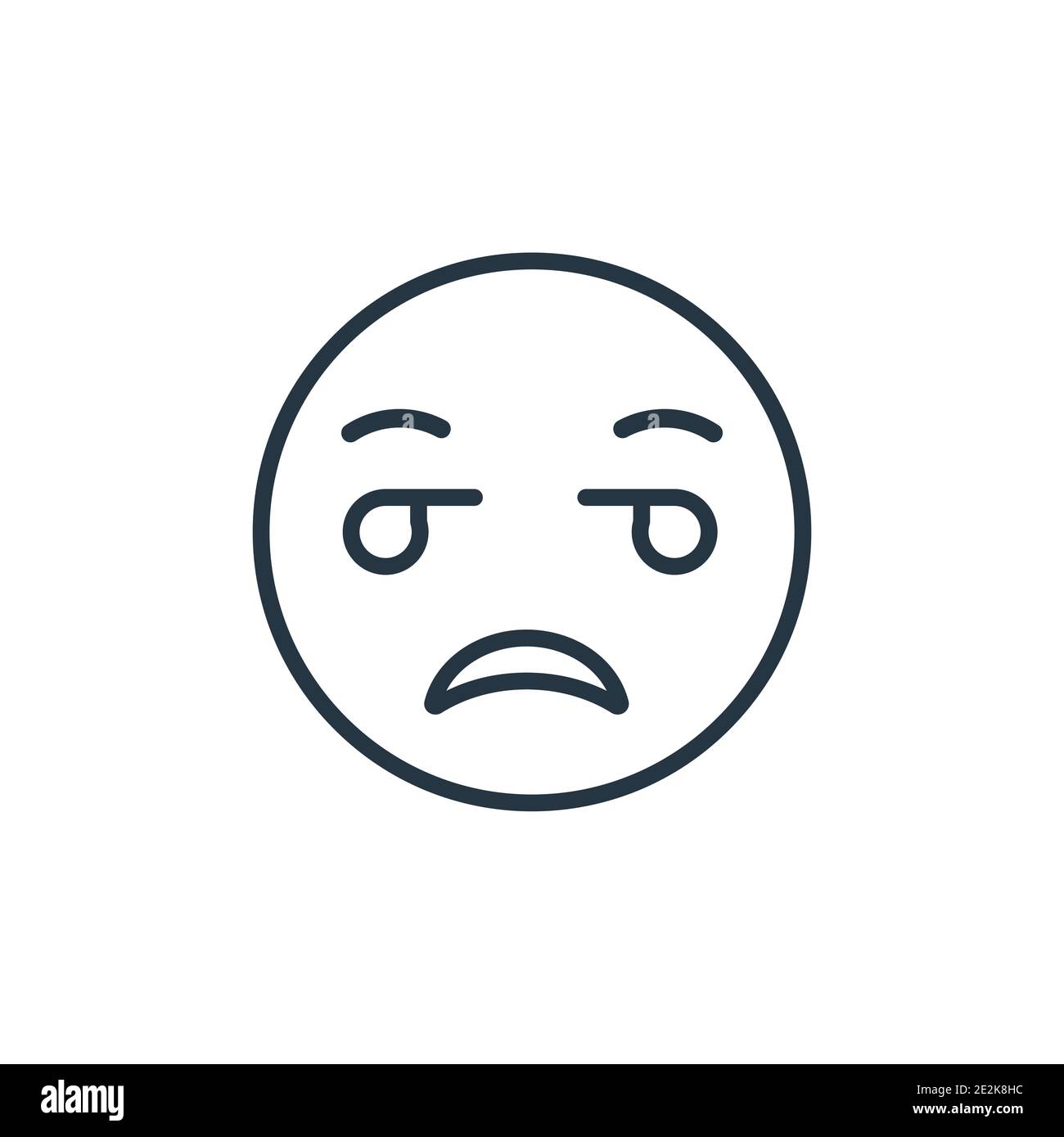 Suspect emoji outline vector icon. Thin line black suspect emoji icon ...