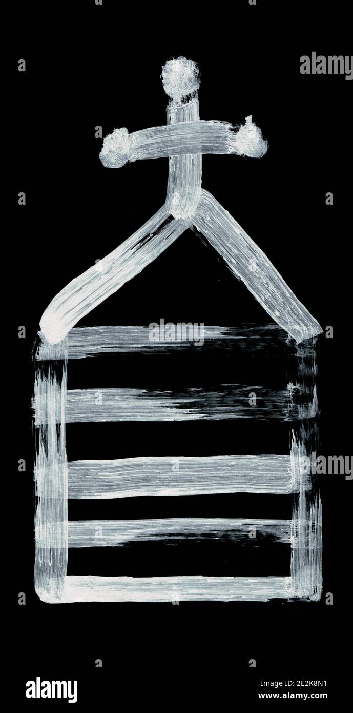 Alchemical Symbols Salt Three Inverted Stock Photo - Alamy