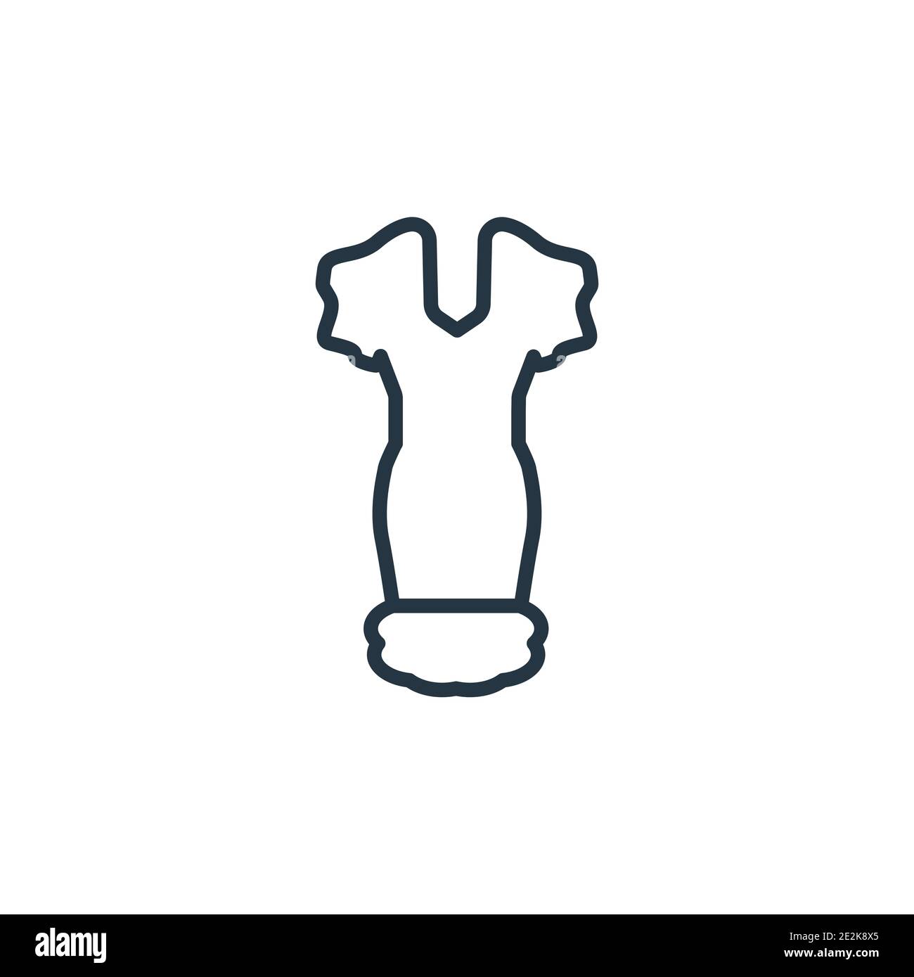 Rag outline vector icon. Thin line black rag icon, flat vector simple ...