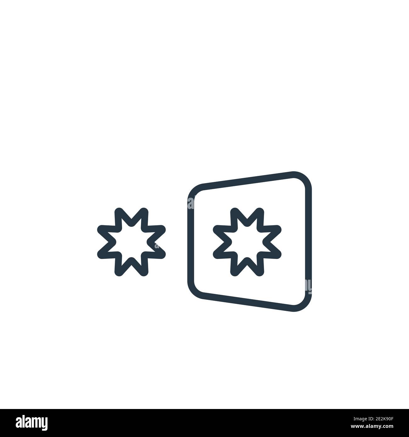 Reflection outline vector icon. Thin line black reflection icon, flat ...