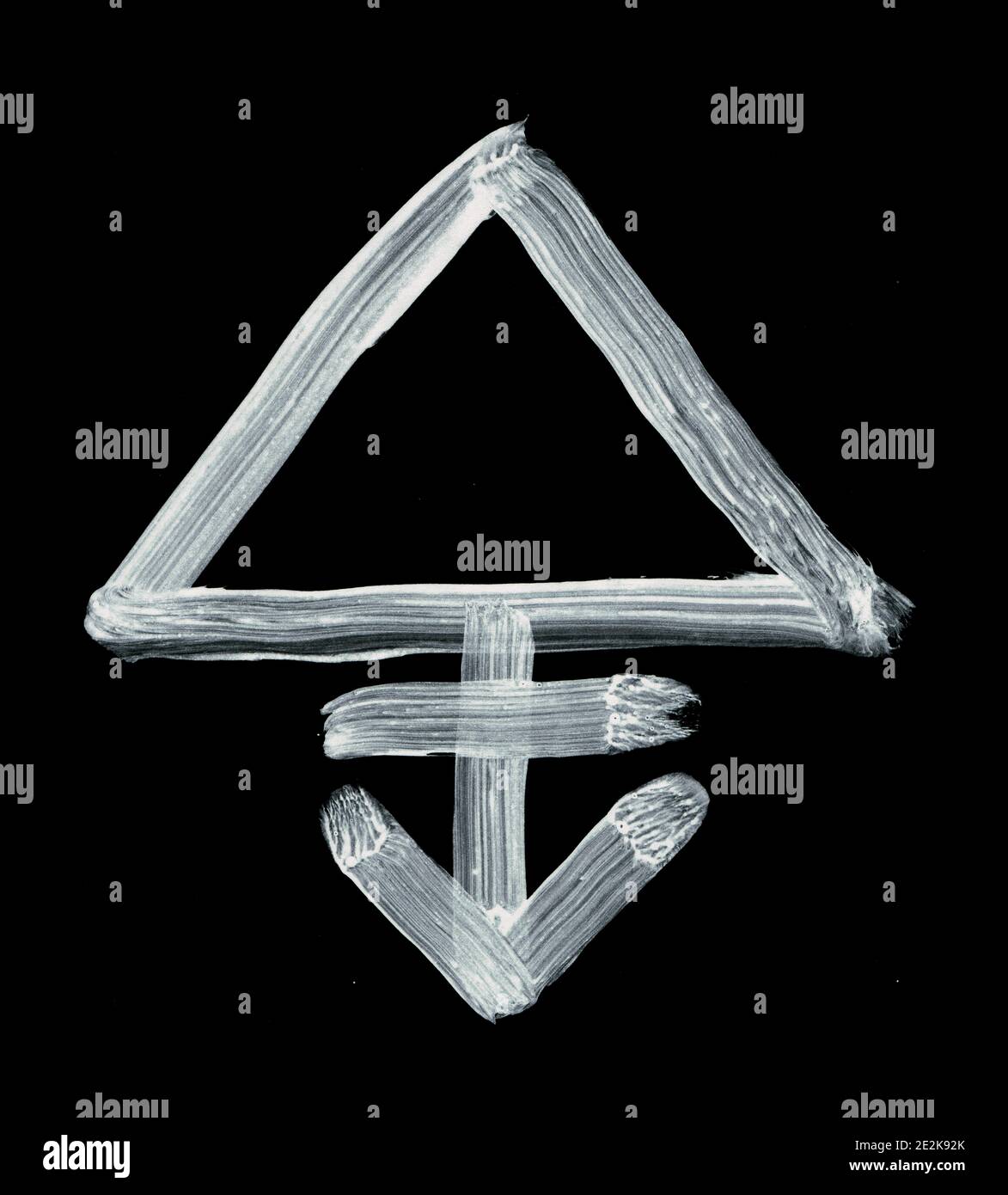 Alchemical Symbols Sulphur Eight Inverted Stock Photo - Alamy