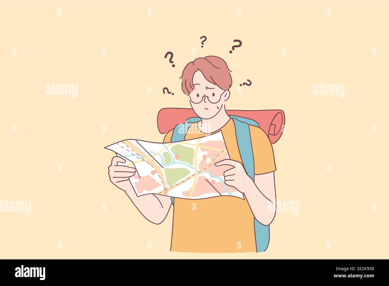 Feeling lost and frustration concept Stock Vector Image & Art - Alamy
