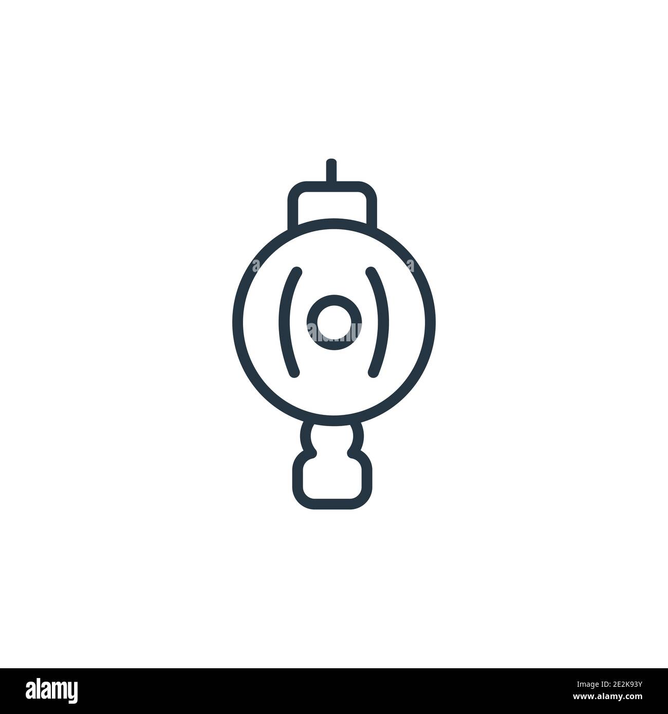 Lanterns outline vector icon. Thin line black lanterns icon, flat ...