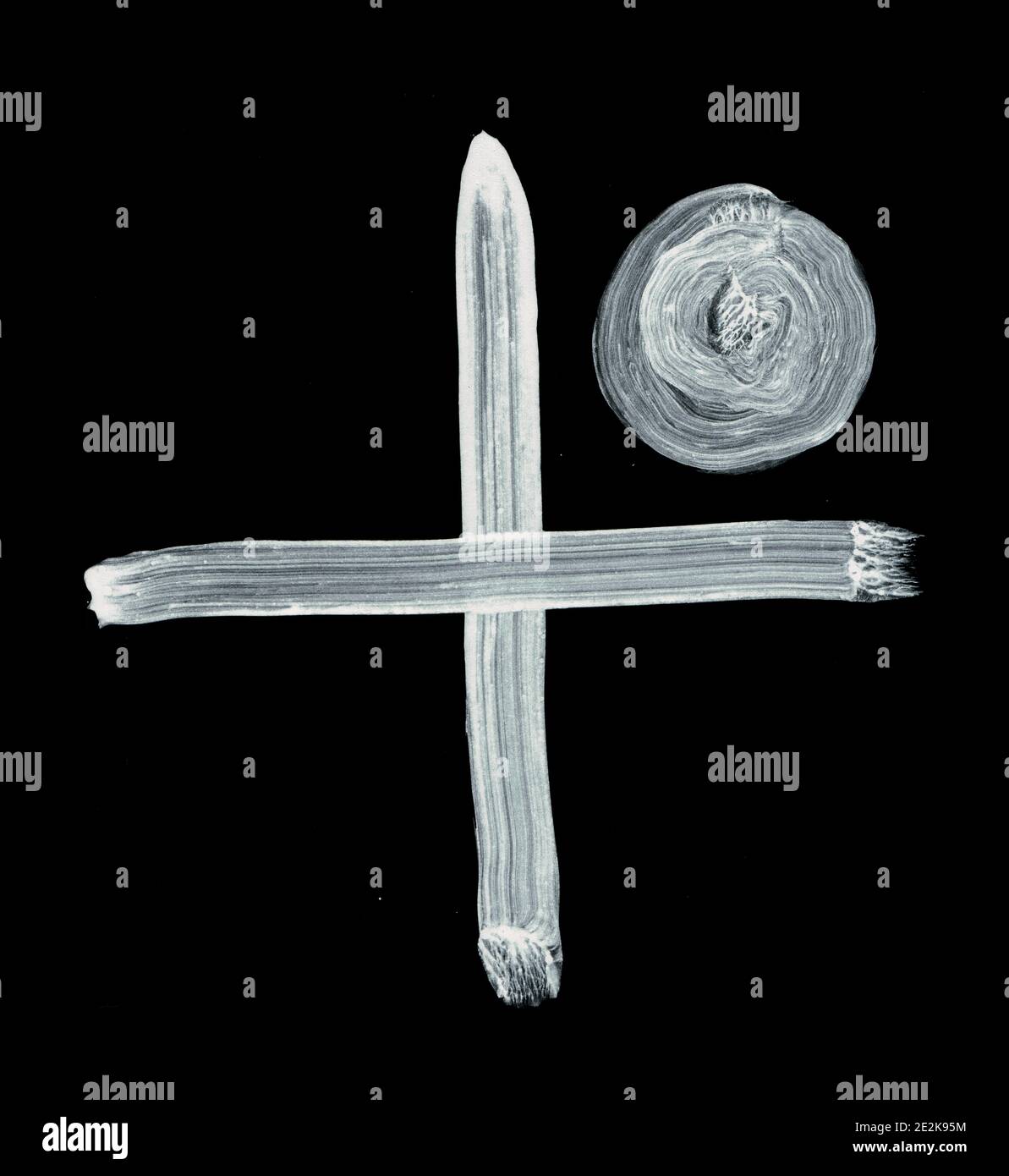 Alchemical Symbols Sulphur Two Inverted Stock Photo - Alamy