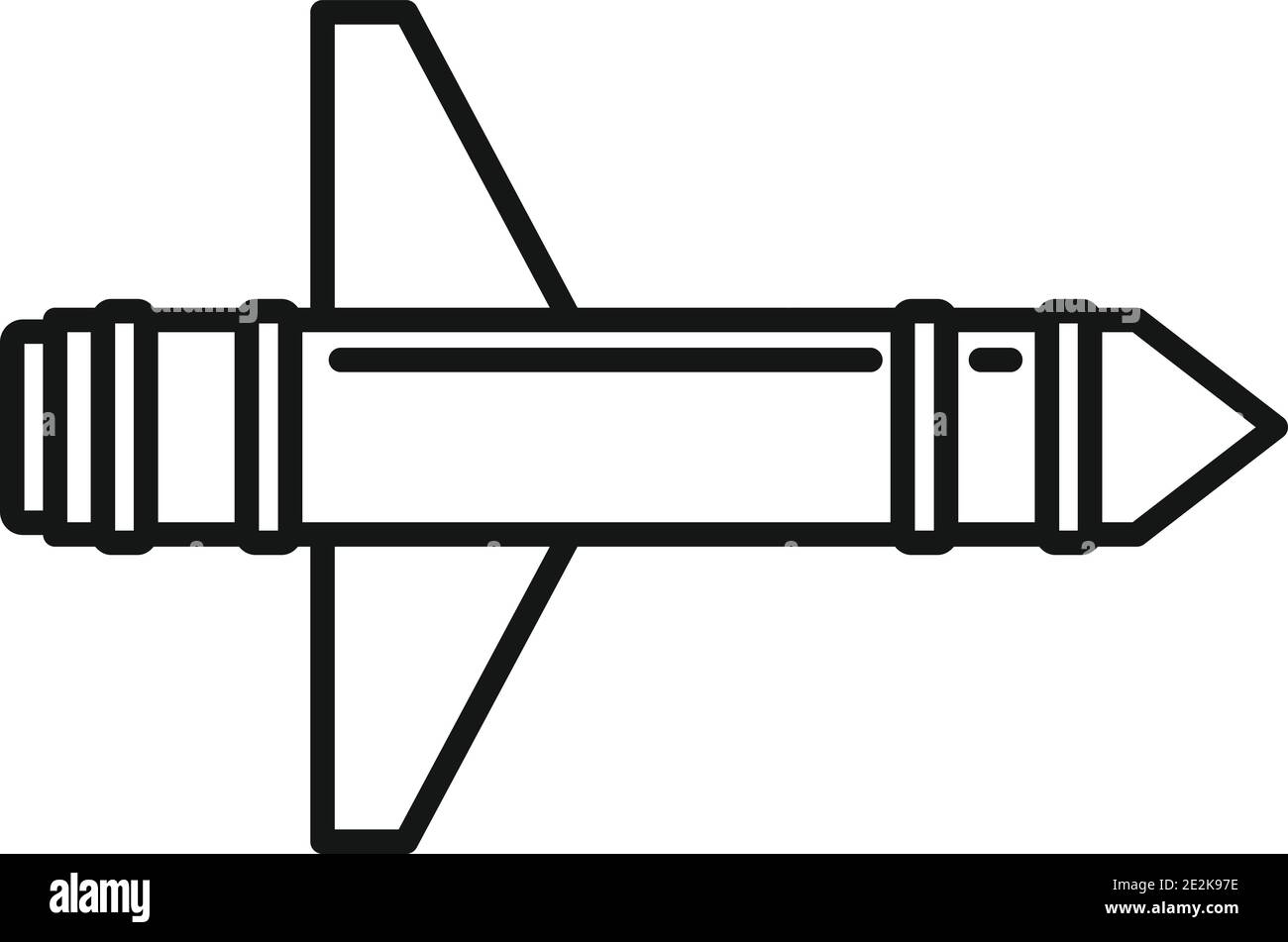 Missile fly icon, outline style Stock Vector Image & Art - Alamy