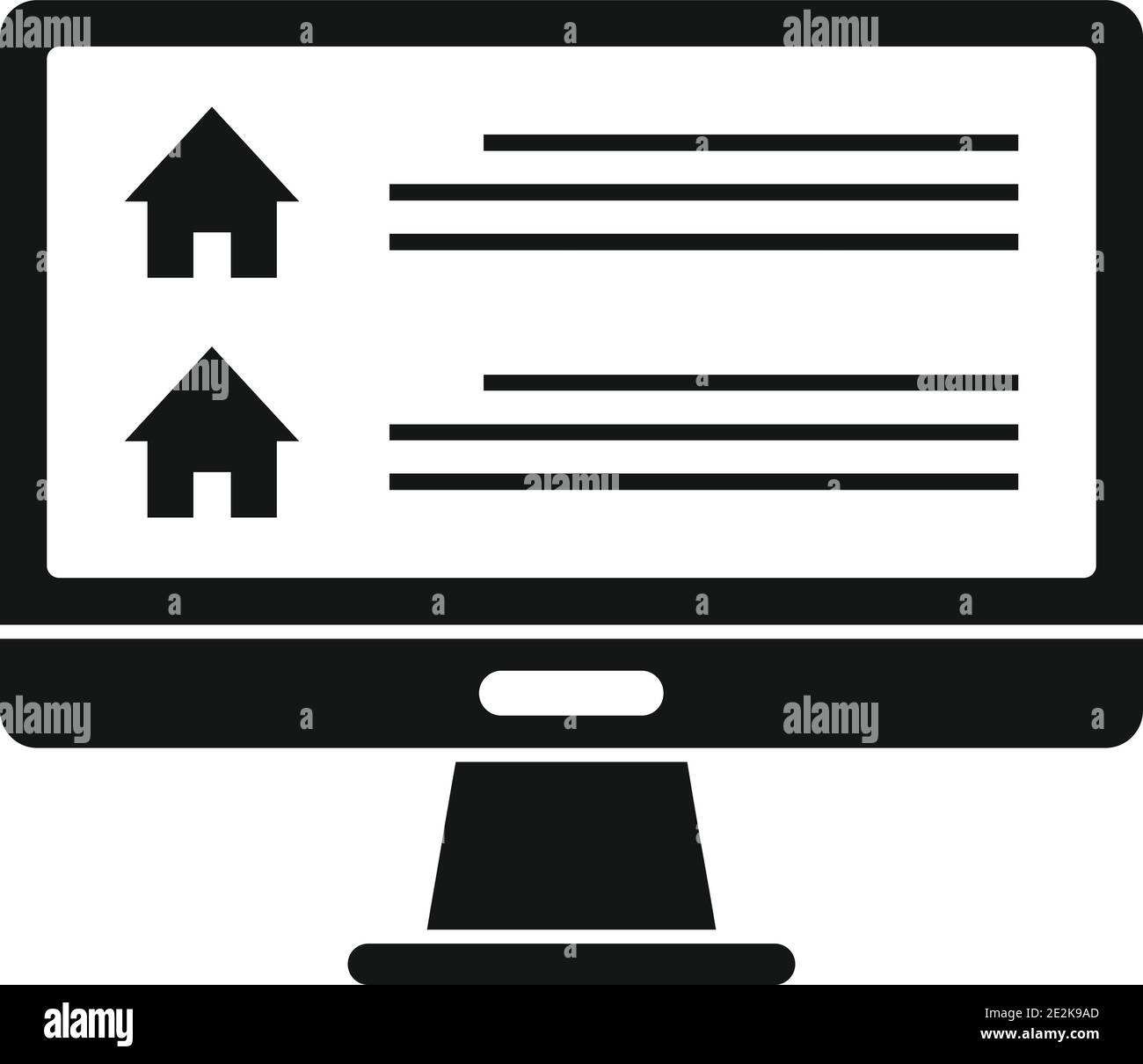 Property management network icon Cut Out Stock Images & Pictures - Alamy