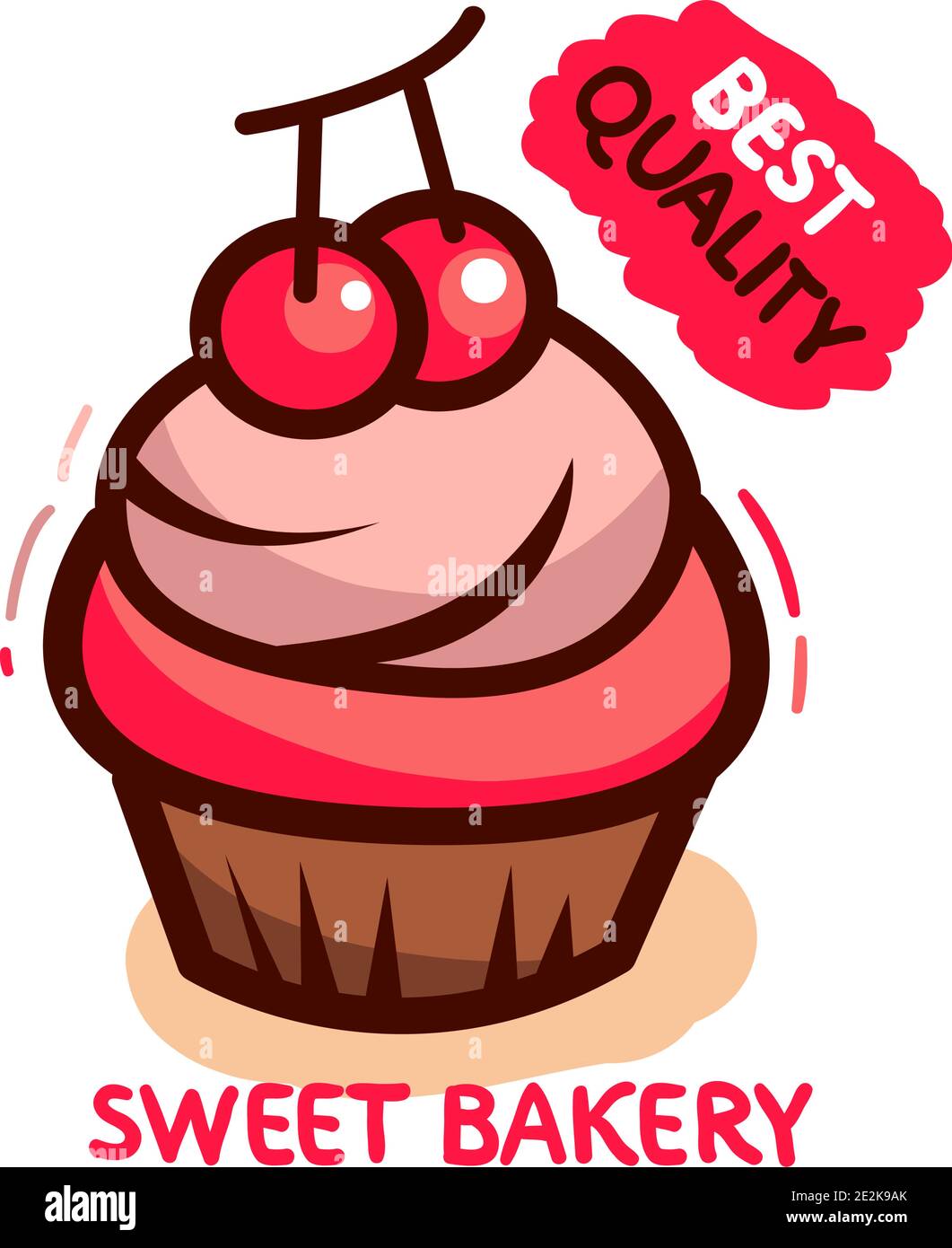 Sweet bakery food illustration Stock Vector Images - Alamy