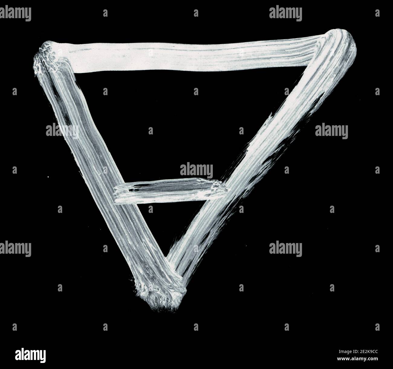 Alchemical Symbols Water One Inverted Stock Photo - Alamy