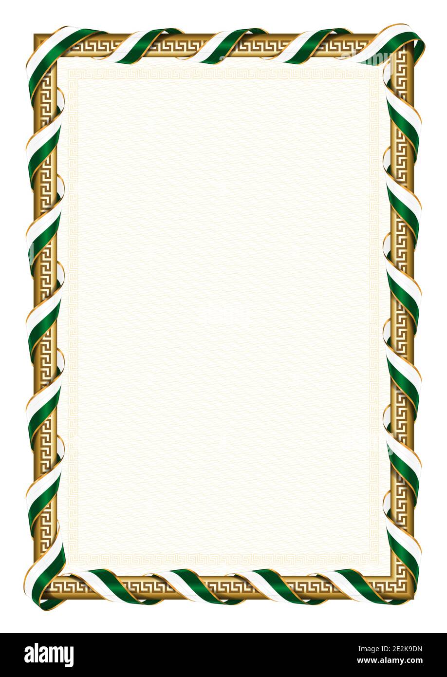 Vertical frame and border with Pakistan flag, template elements for ...
