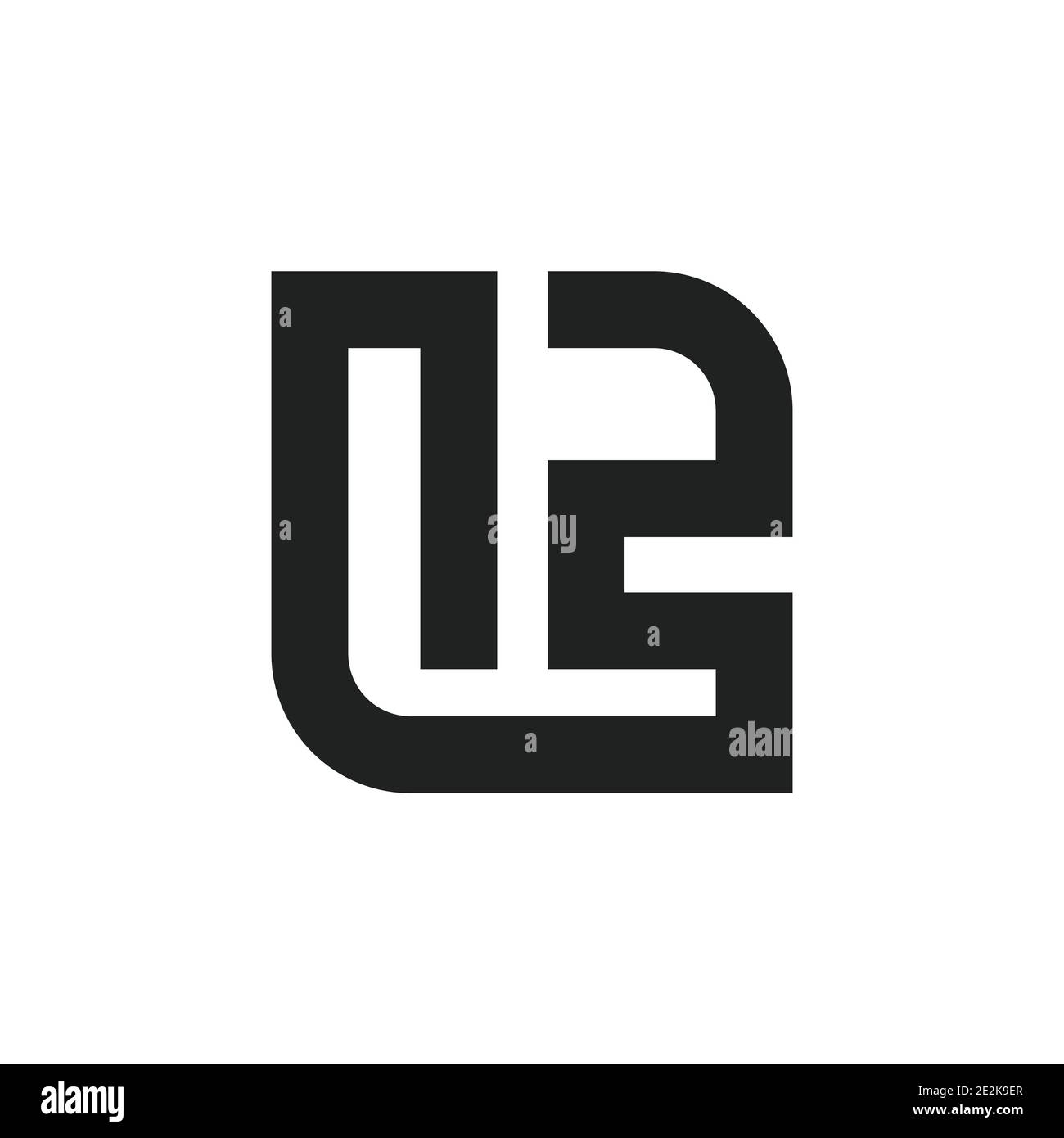Initial lp letter logo with creative modern business typography vector ...