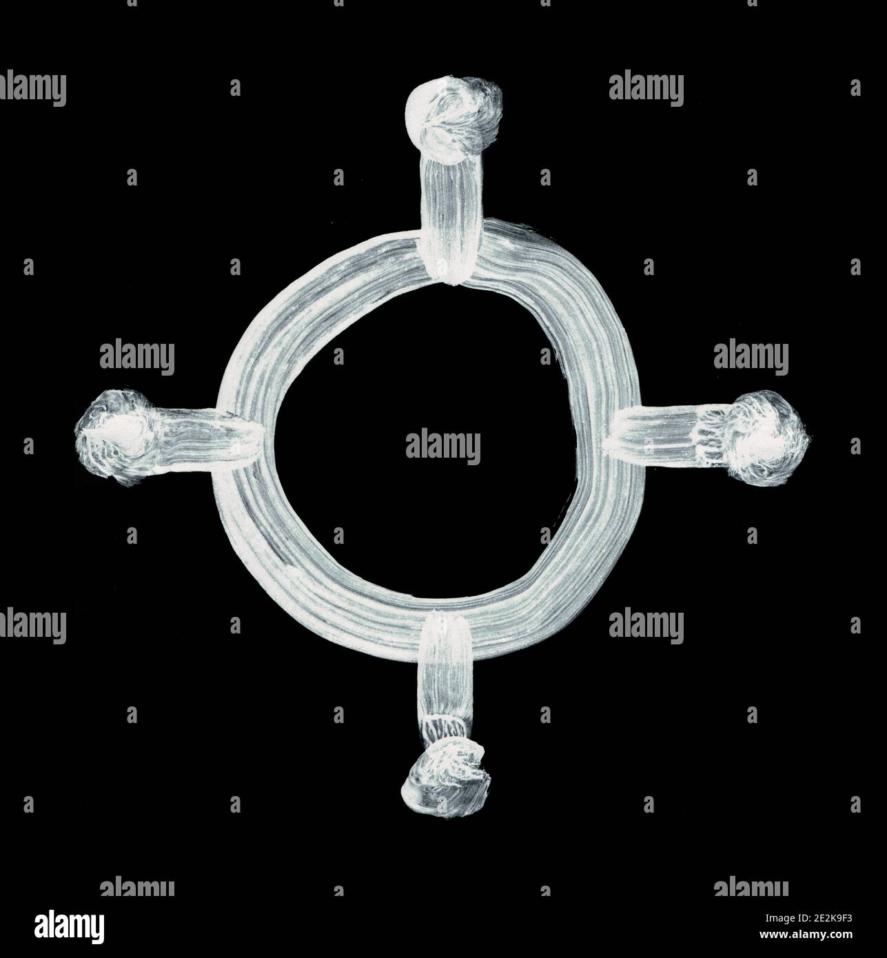 Alchemical Symbols Wax Two Inverted Stock Photo - Alamy