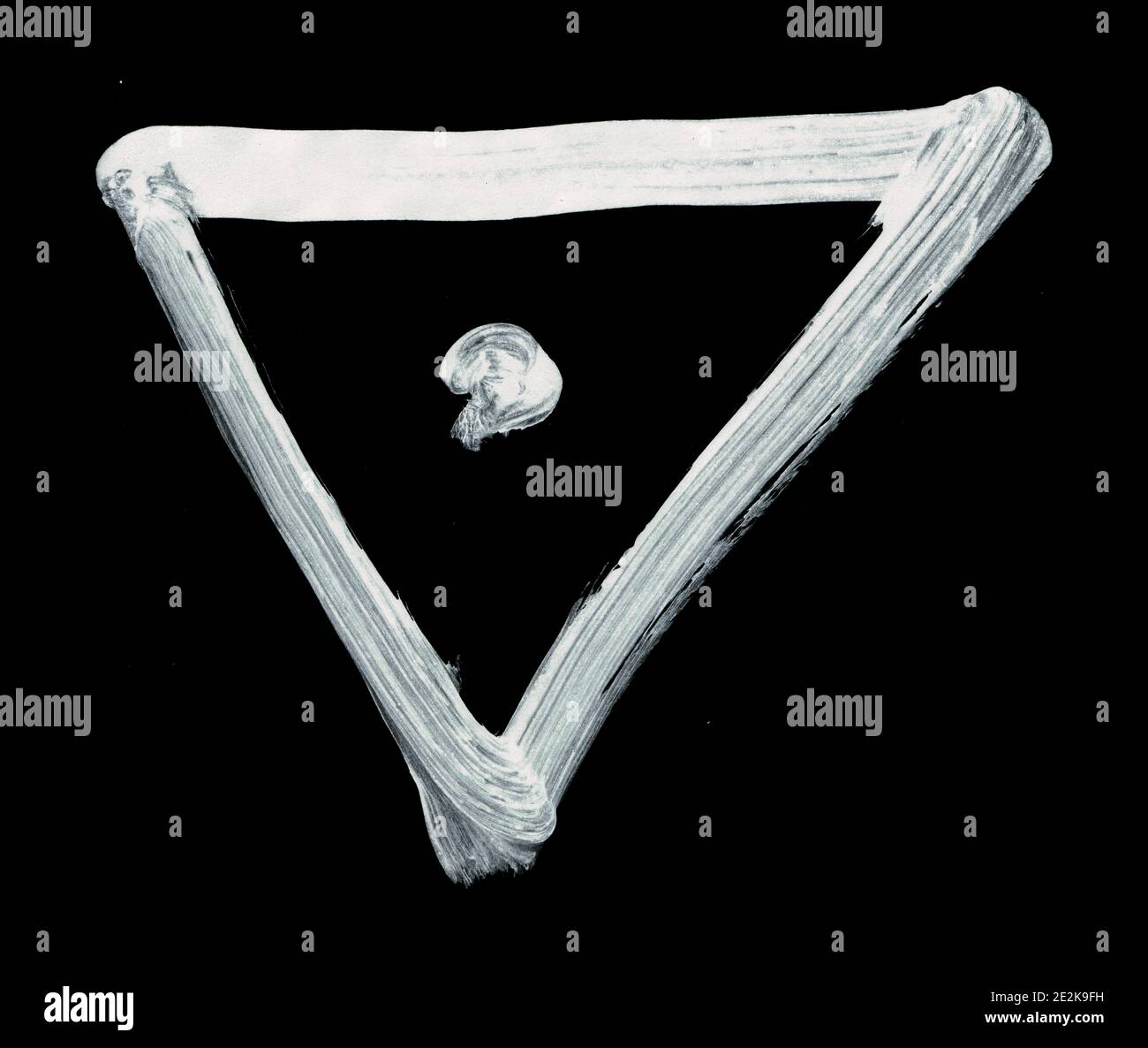 Alchemical Symbols Water Two Inverted Stock Photo - Alamy