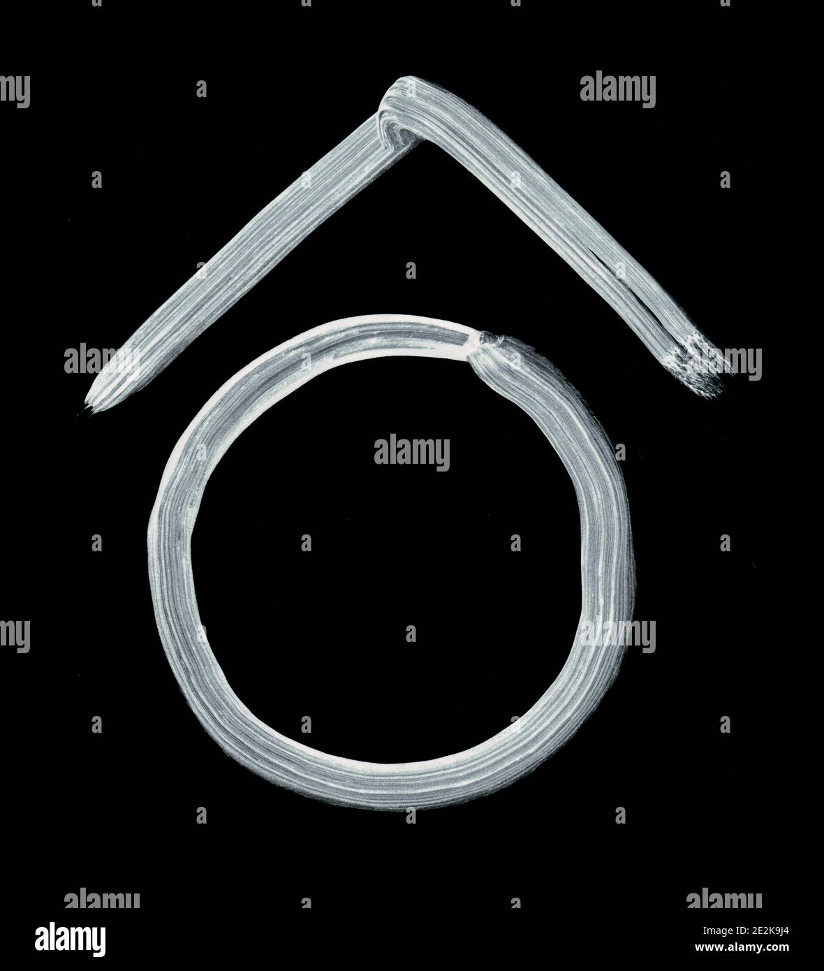 Alchemical Symbols Zinc Five Inverted Stock Photo - Alamy