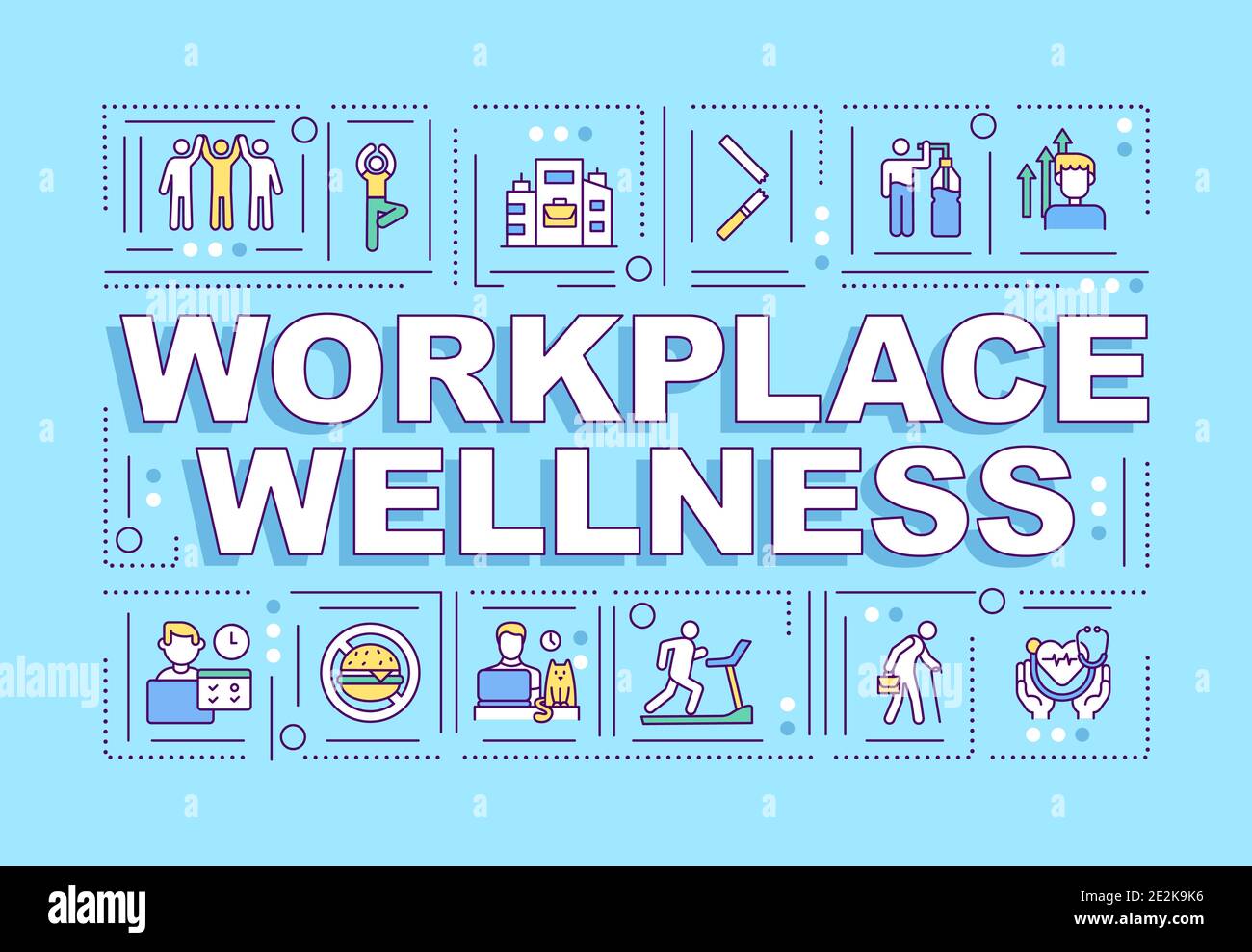 Workplace wellness symbol Stock Vector Images - Alamy