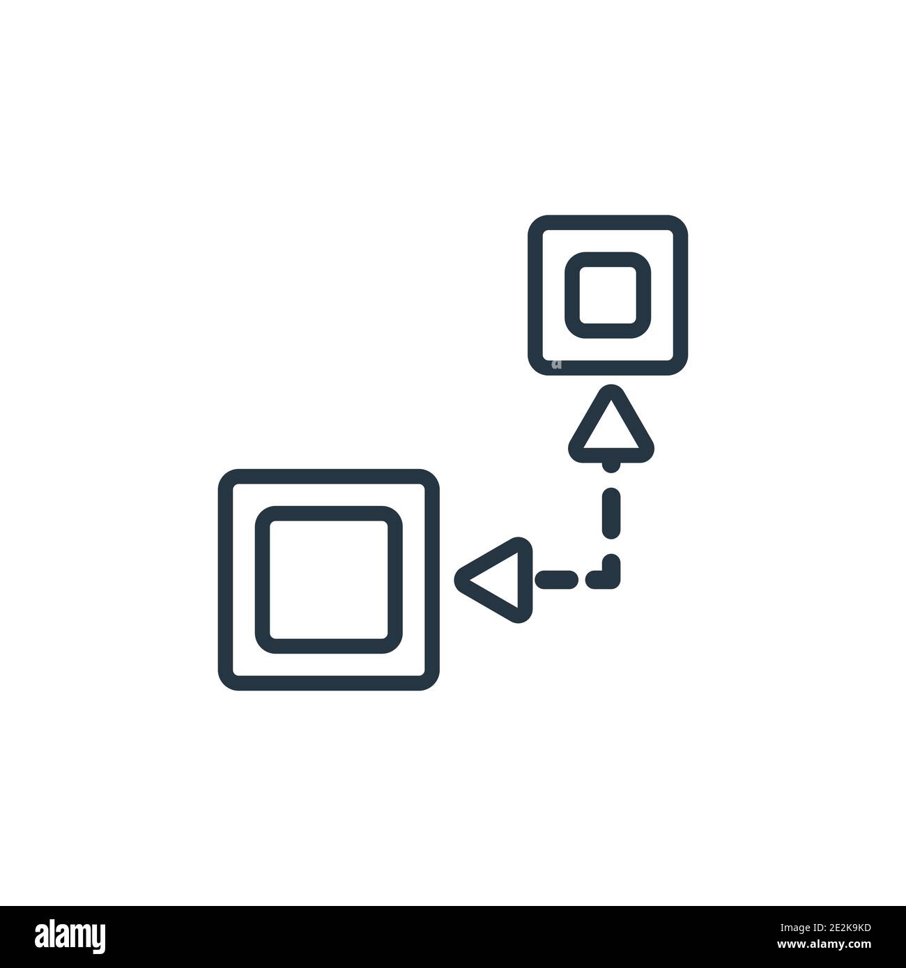Insert outline vector icon. Thin line black insert icon, flat vector ...