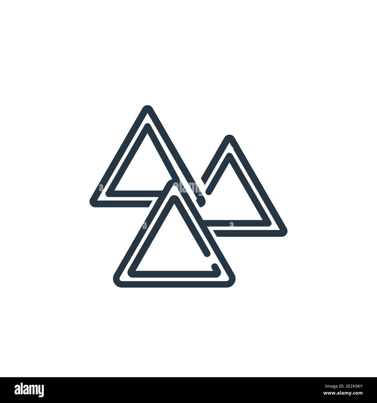 Triangle Outline Symbol