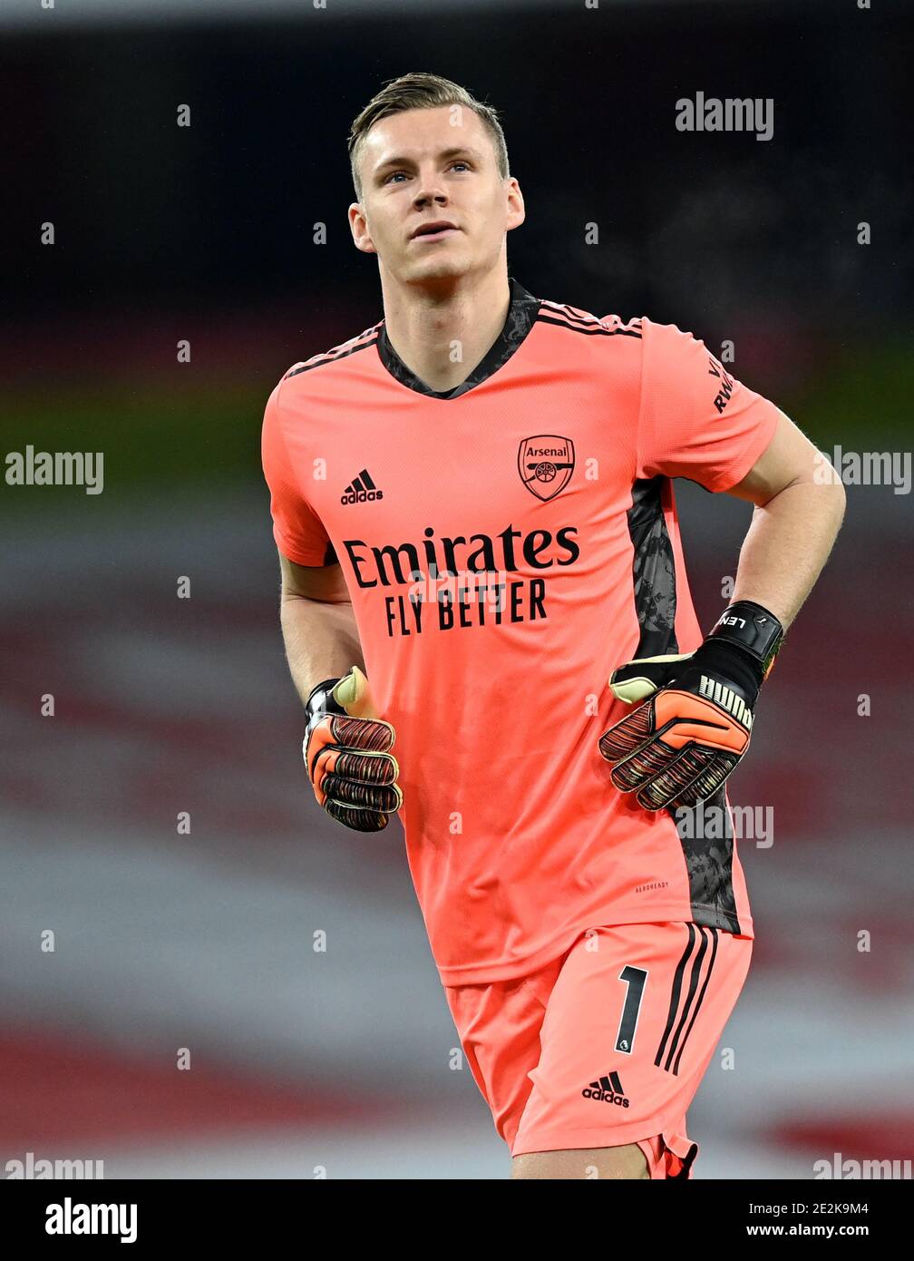 Arsenal goalkeeper Bernd Leno during the Premier League match at the ...