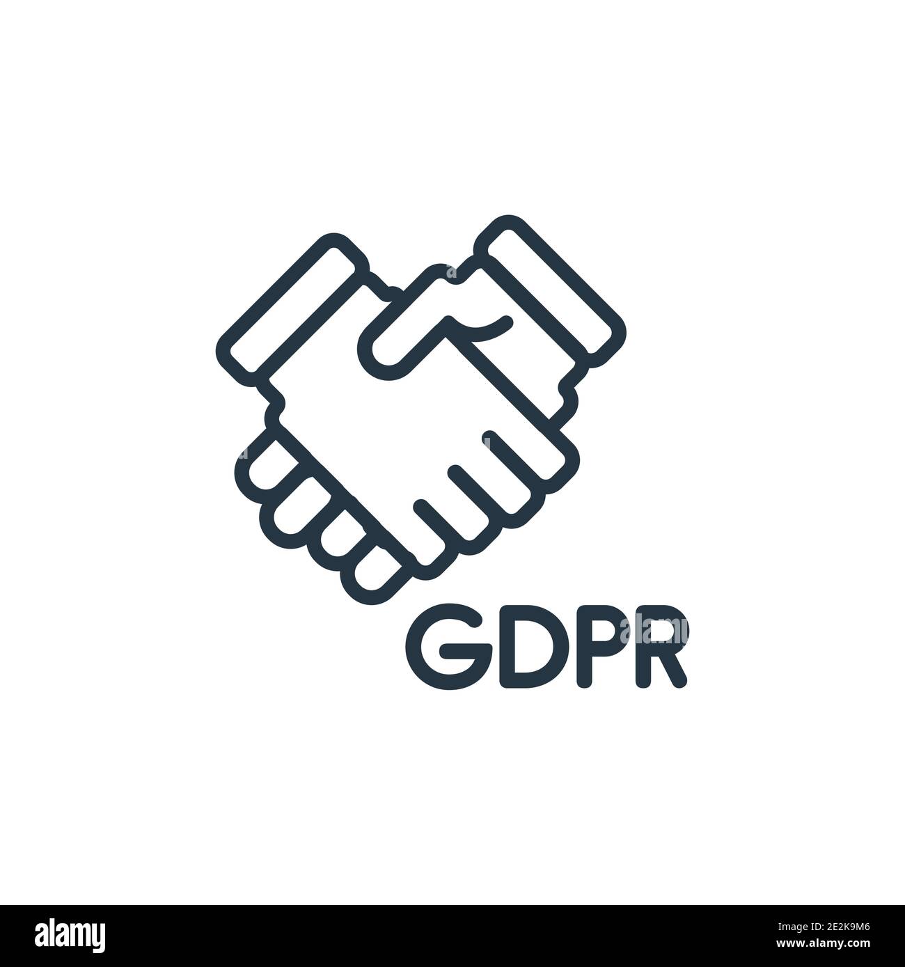 Cooperation outline vector icon. Thin line black cooperation icon, flat ...