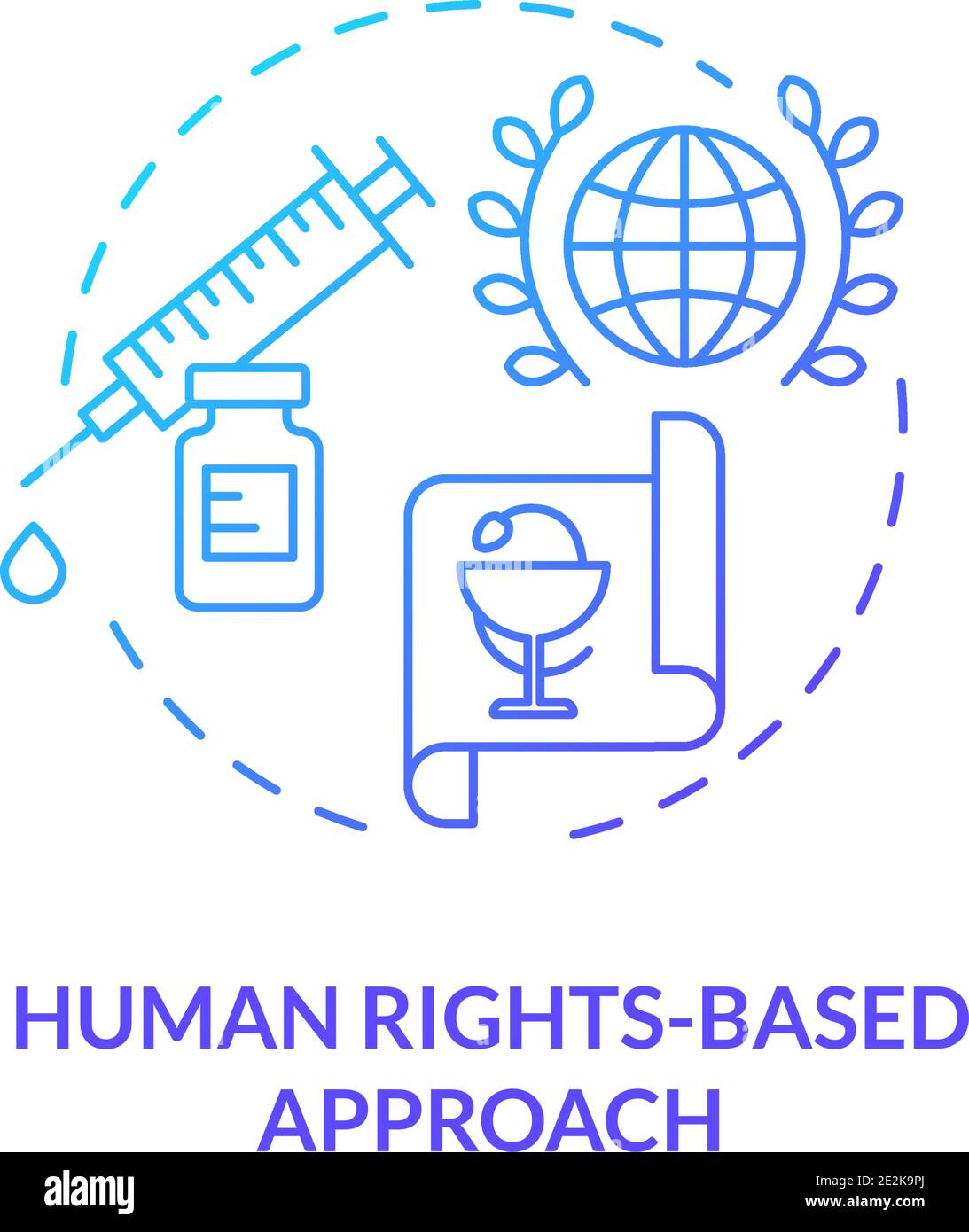 Human rights based approach concept icon Stock Vector Image & Art - Alamy