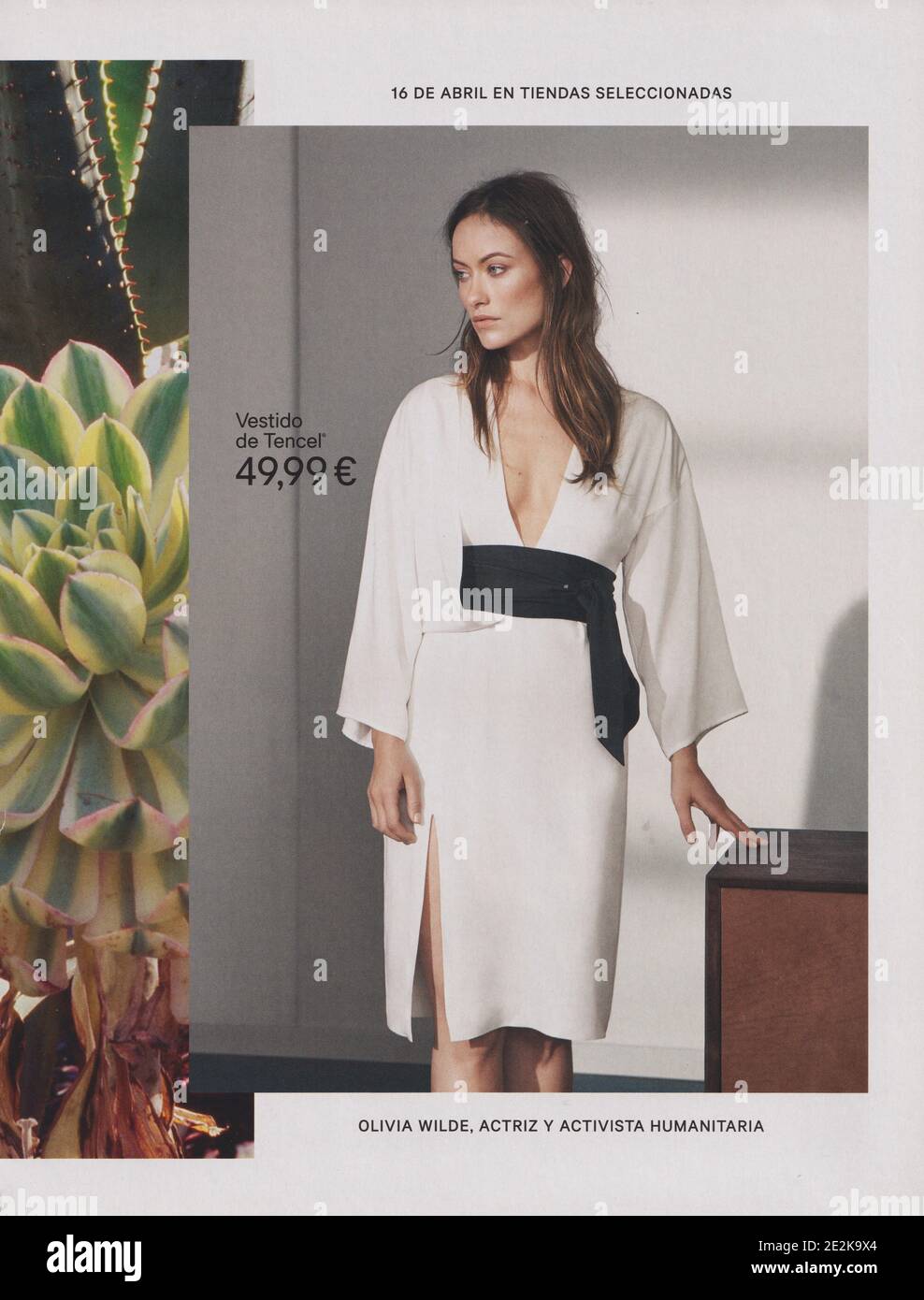 poster advertising H&M with Olivia Wilde in paper magazine from 2015 ...