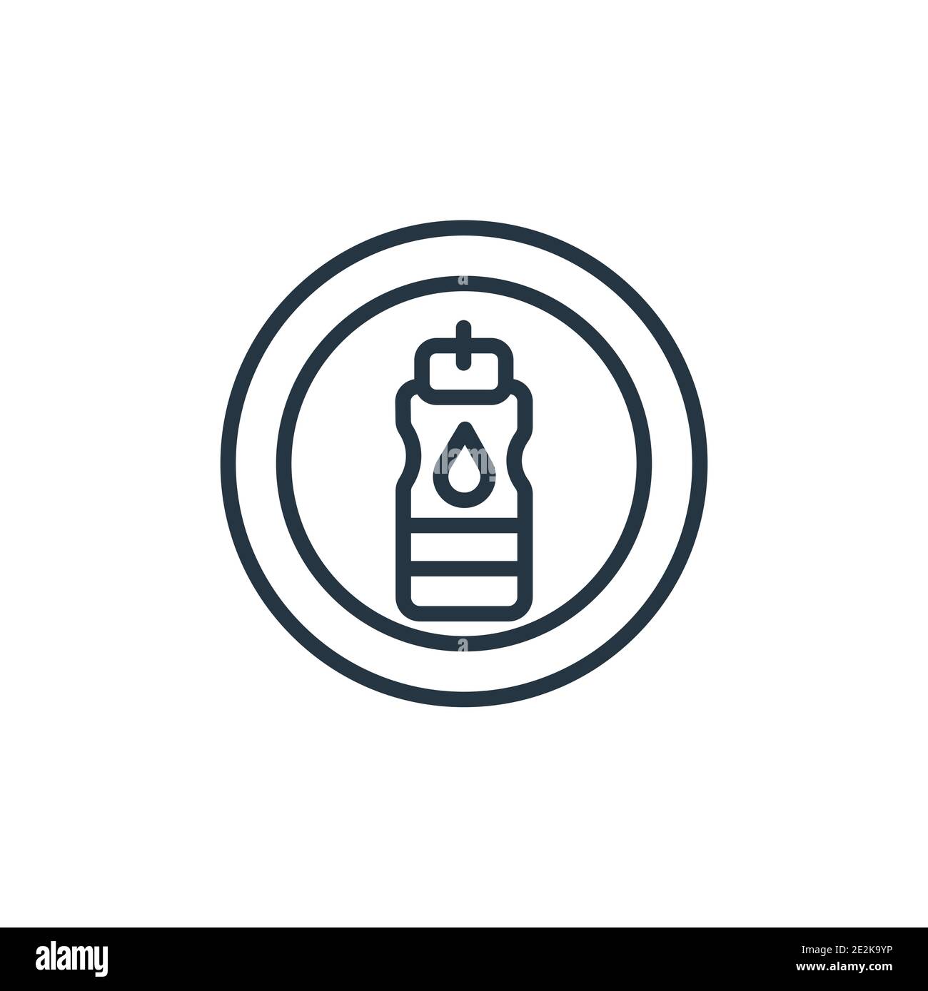 Hydratation outline vector icon. Thin line black hydratation icon, flat ...
