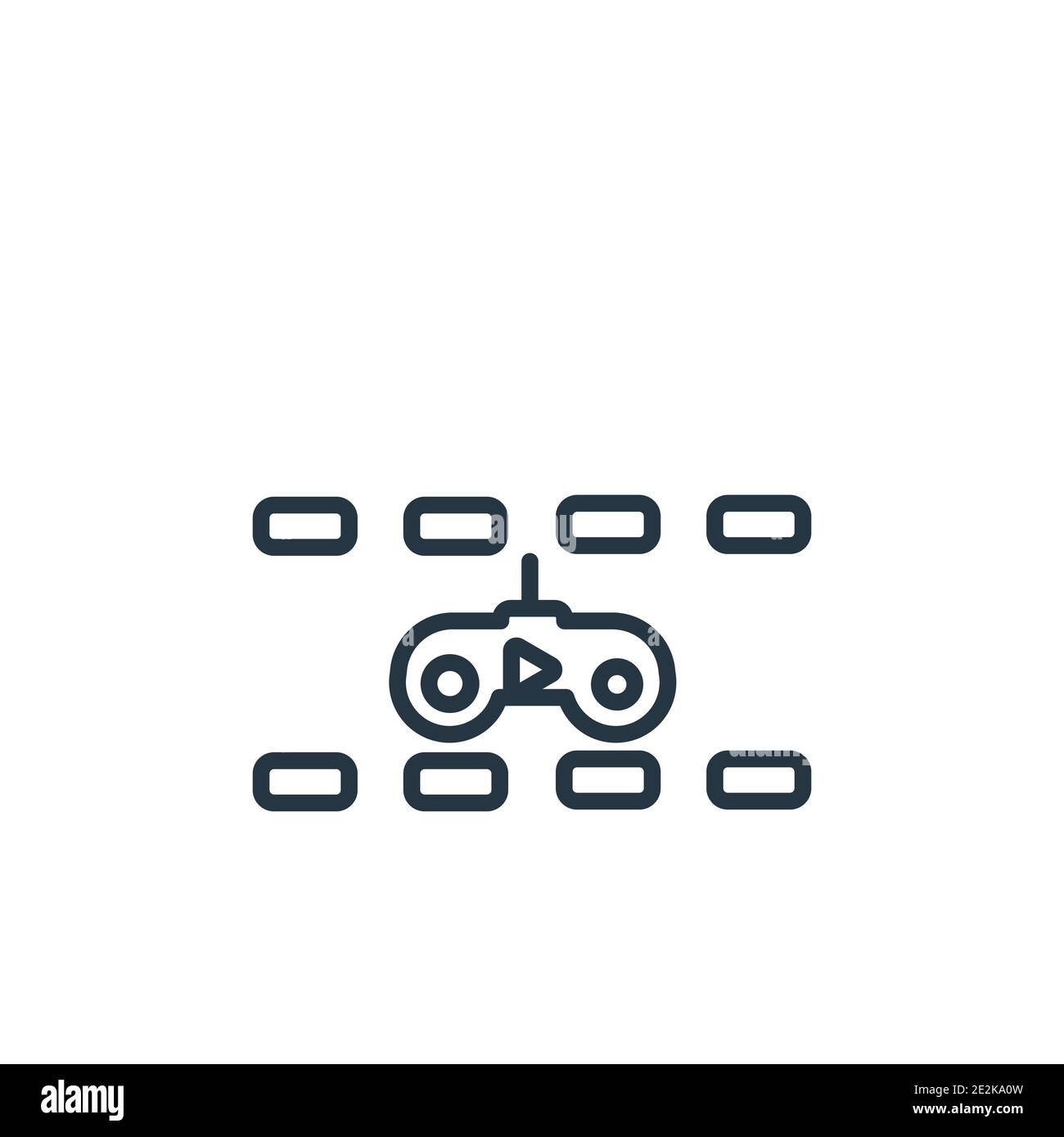 Video Game Outline Vector Icon Thin Line Black Video Game Icon Flat Vector Simple Element