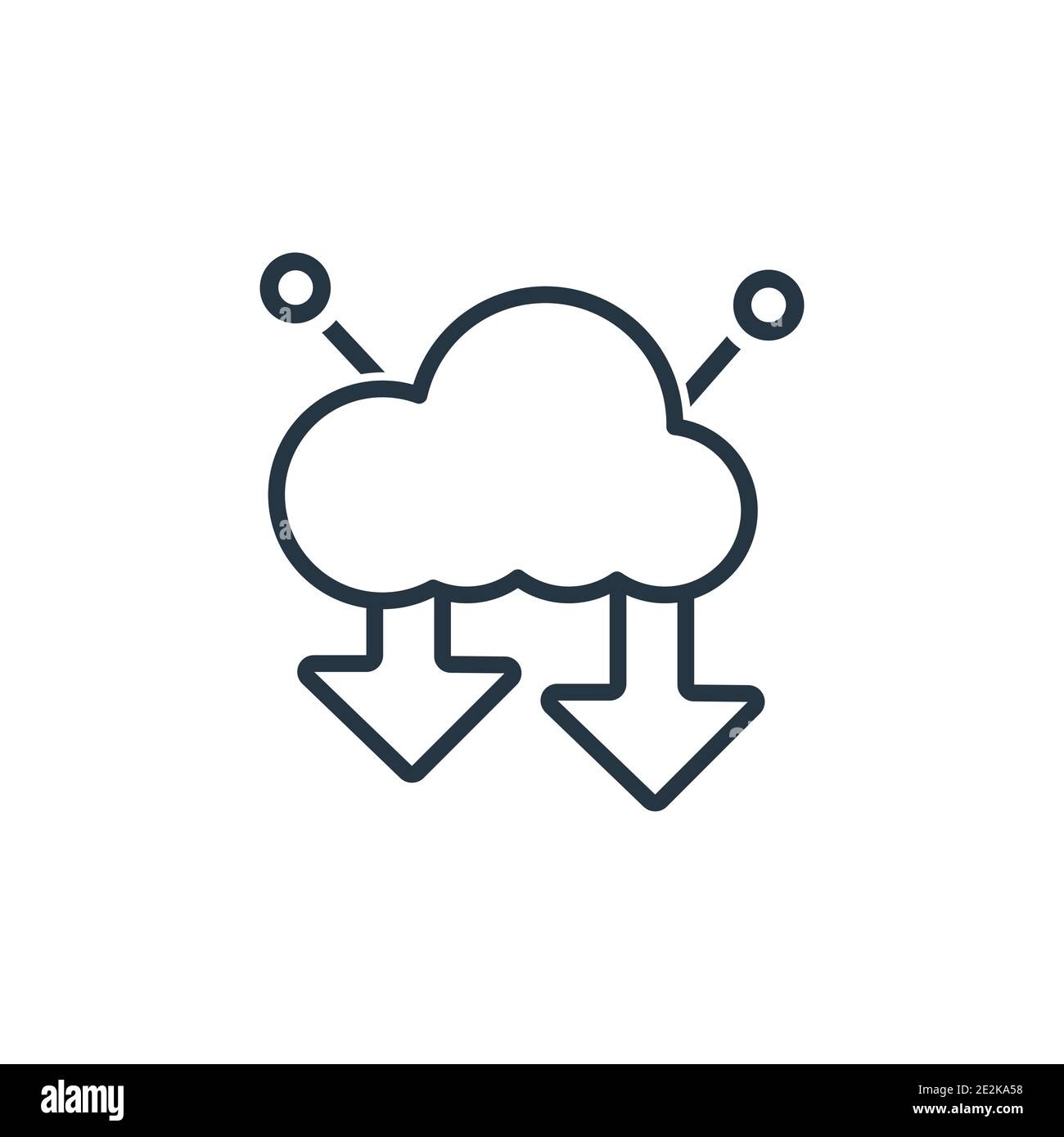 Computing Technology Outline Vector Icon Thin Line Black Computing Technology Icon Flat Vector