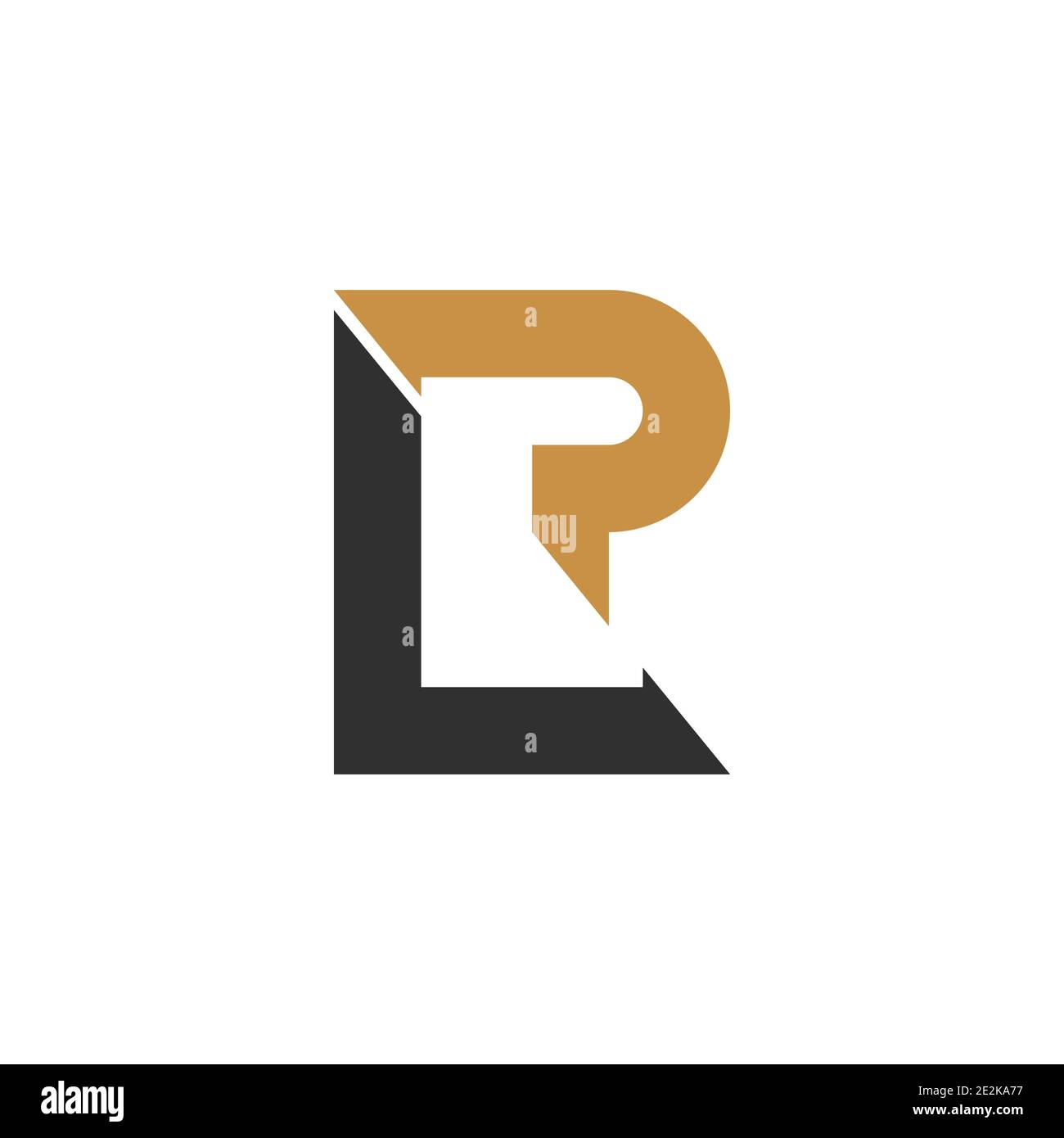Initial lp letter logo with creative modern business typography vector ...