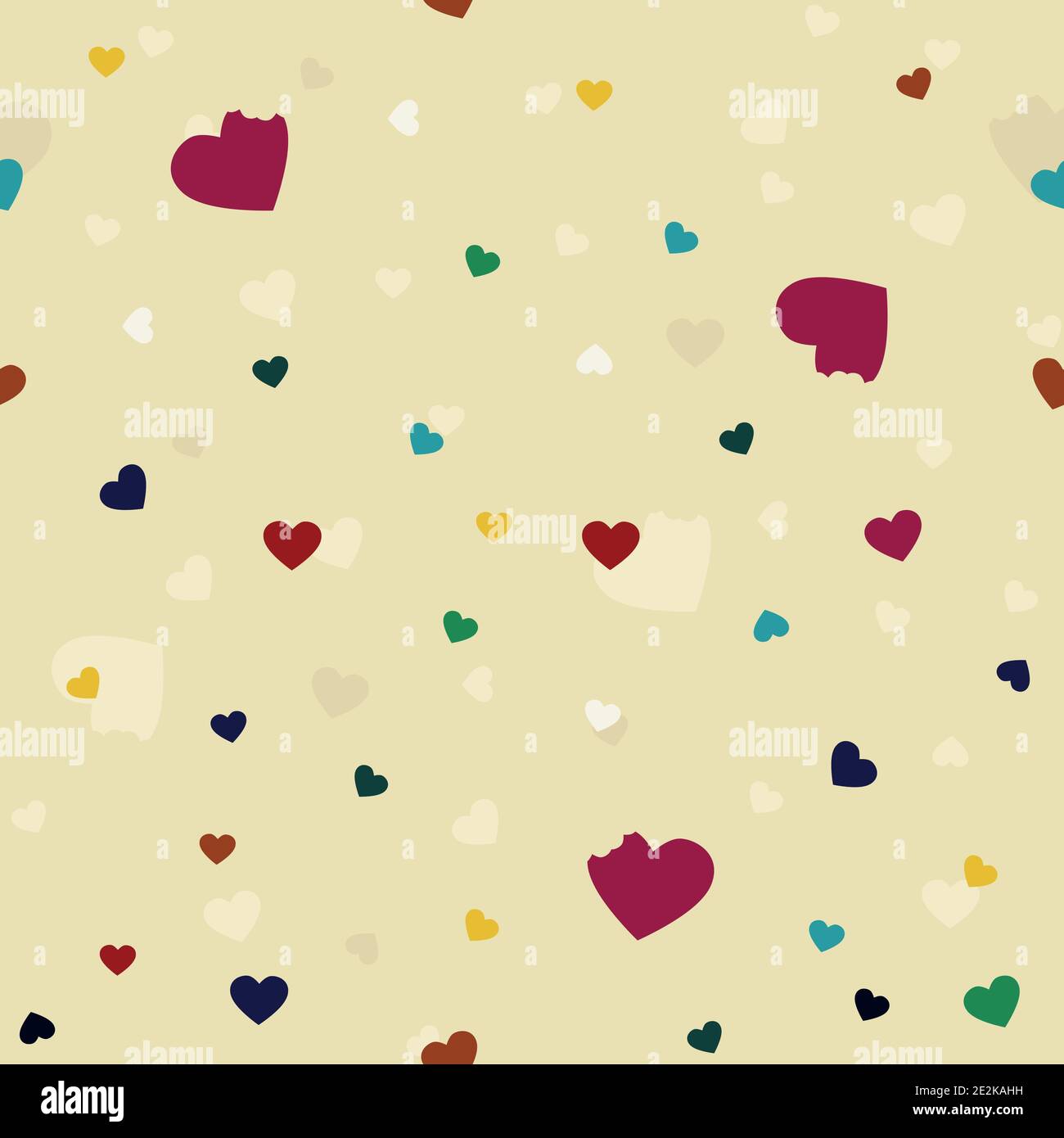 Colorful hearts - vector background Stock Vector Image & Art - Alamy