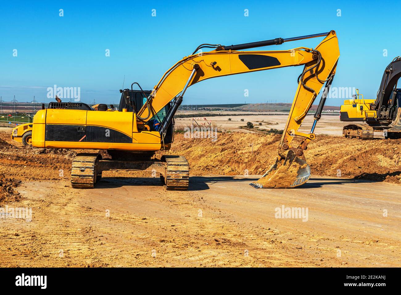 construction crawler equipment excavator Stock Photo - Alamy