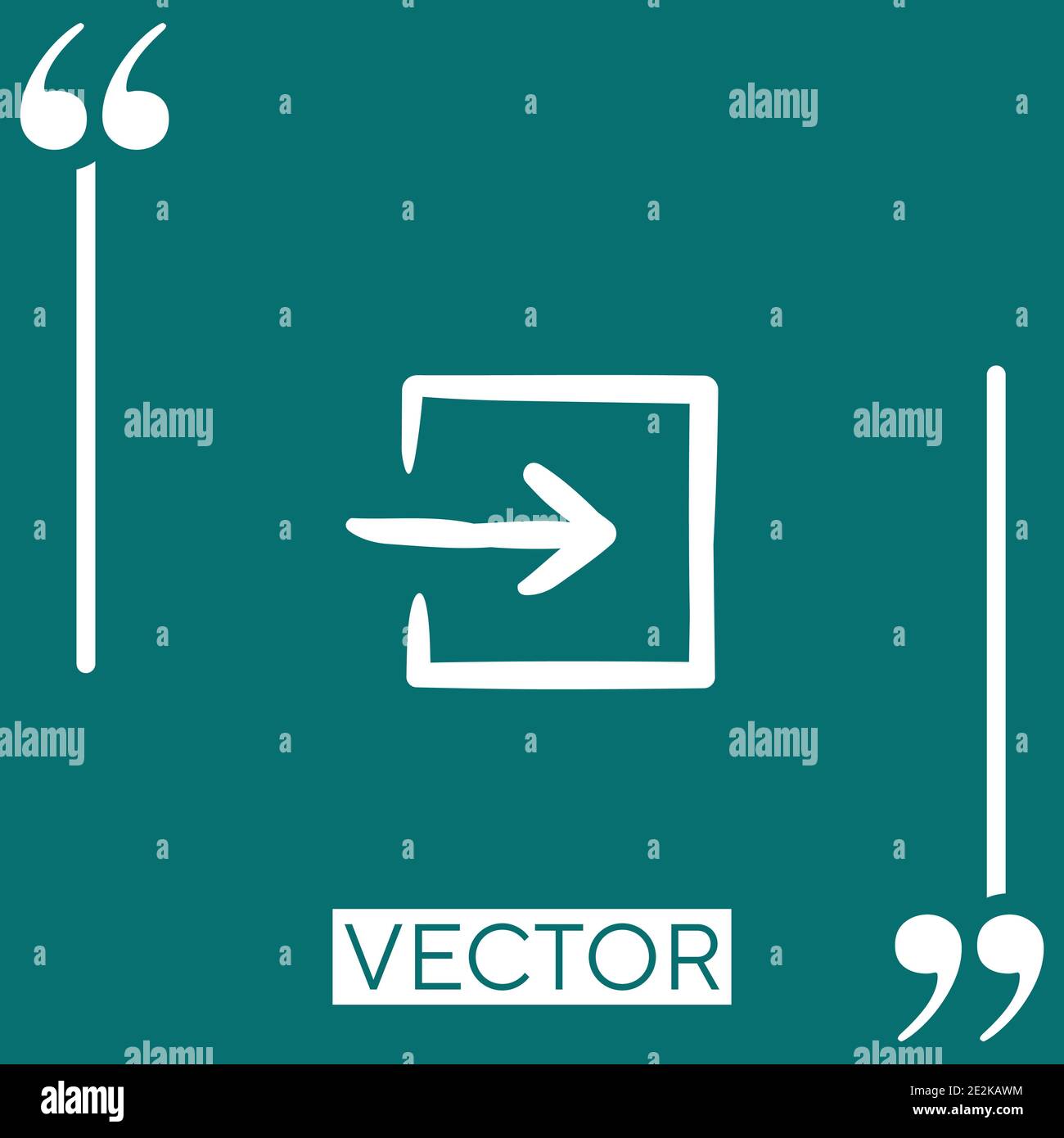 login vector icon Linear icon. Editable stroke line Stock Vector Image ...
