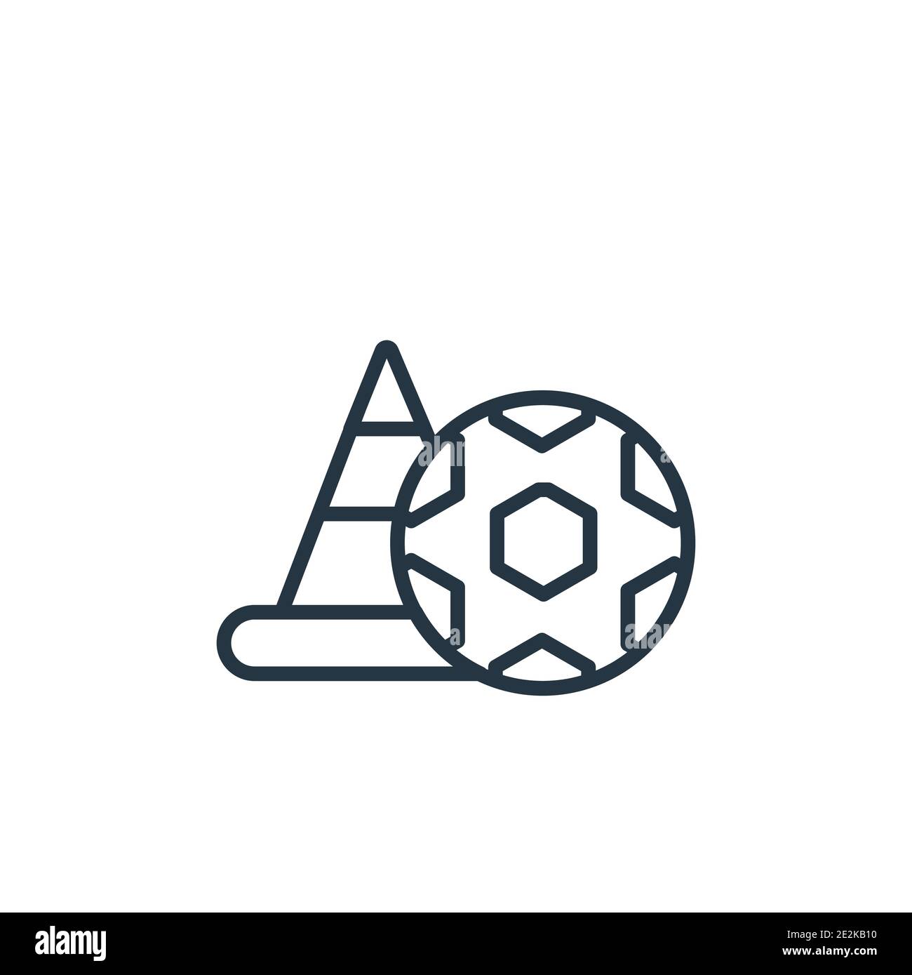 Football on cone Stock Vector Images - Alamy