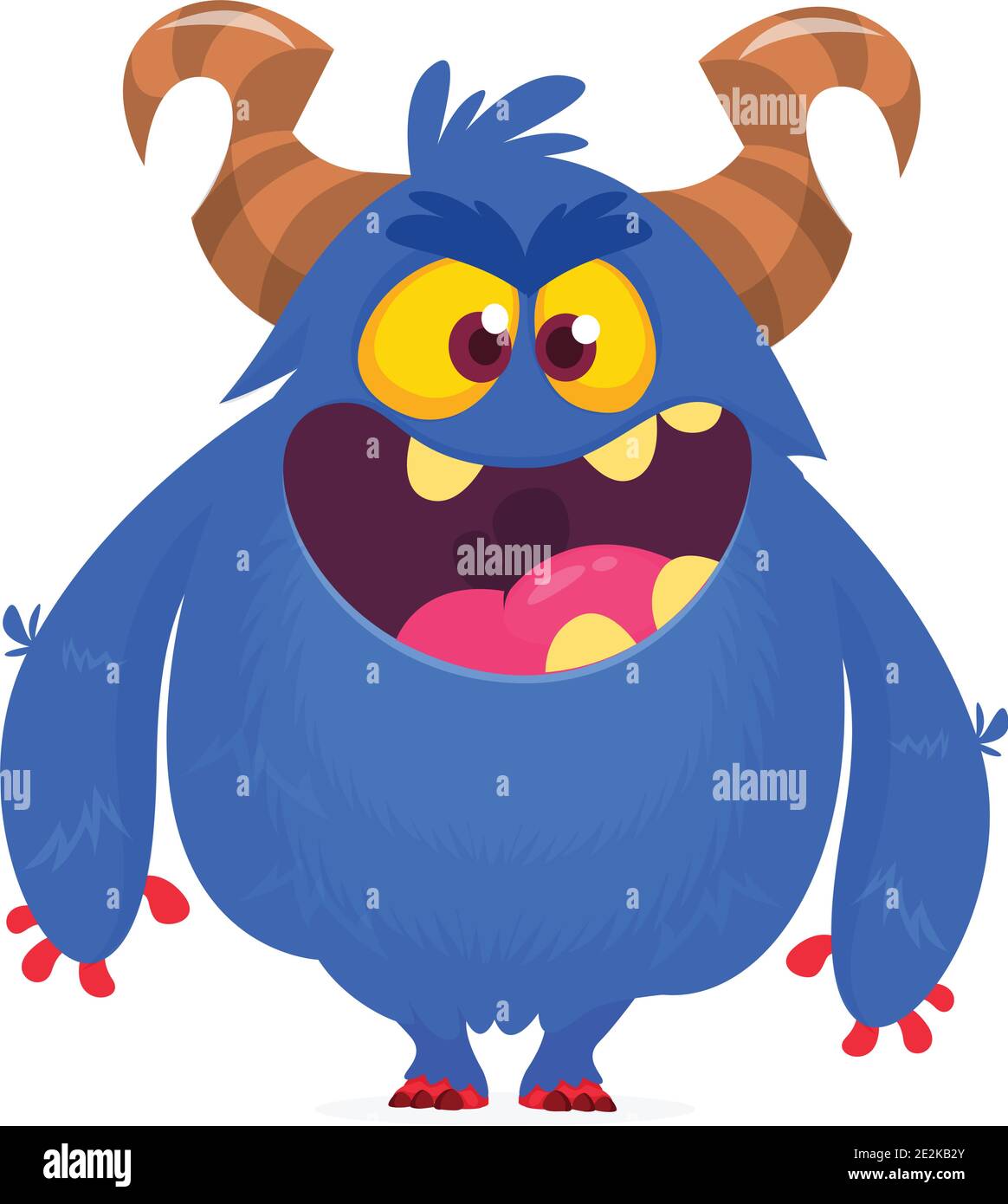 Funny cartoon monster. Vector illustration Stock Vector Image & Art - Alamy