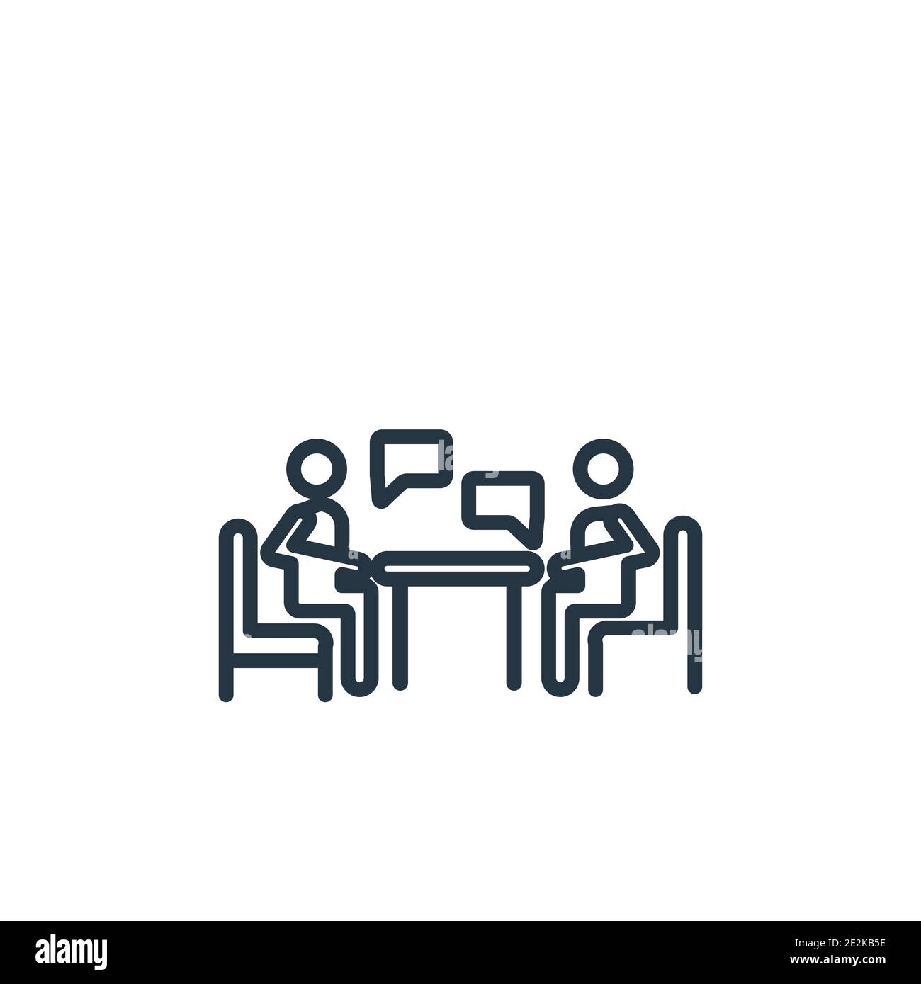 Interview two people microphone Cut Out Stock Images & Pictures - Alamy