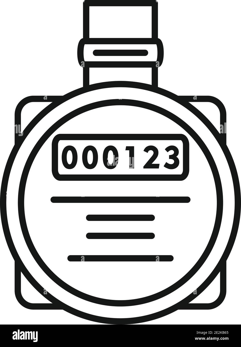 Water counter icon, outline style Stock Vector Image & Art - Alamy