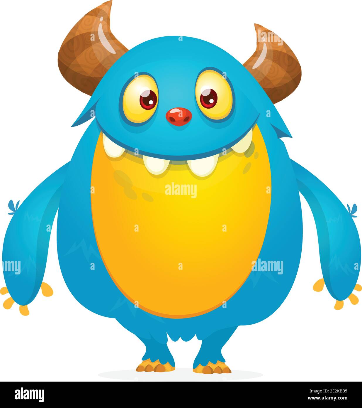 Funny cartoon monster. Vector illustration Stock Vector Image & Art - Alamy