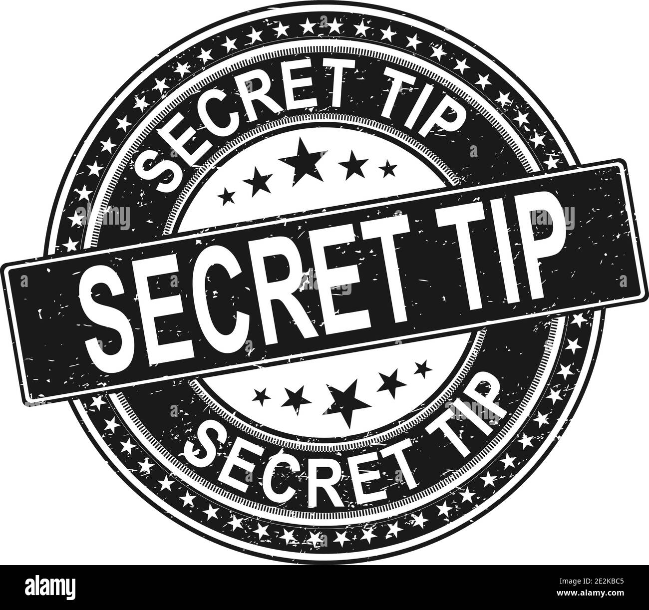 secret tip vector stamp isolated on white background Stock Vector Image ...