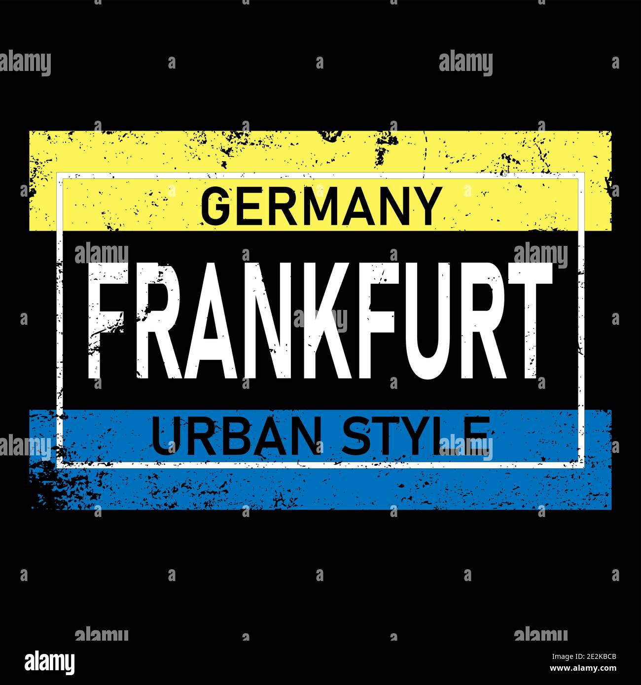 Frankfurt am Main vector lettering in German, it's German name of ...